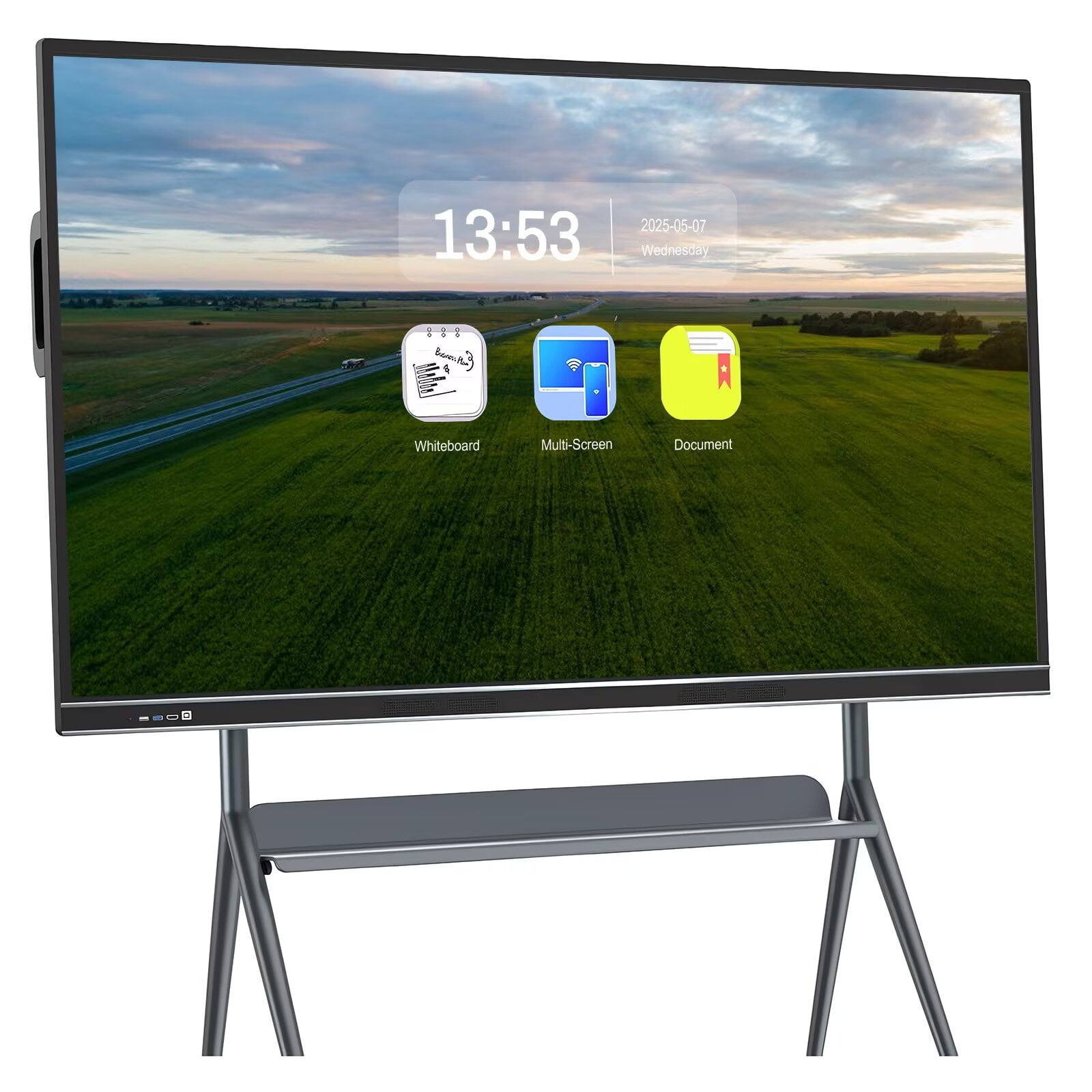 JYXCN 4K Smart Board 86 Inch Interactive All-in-One Computer, Touch Screen with Dual System ...
