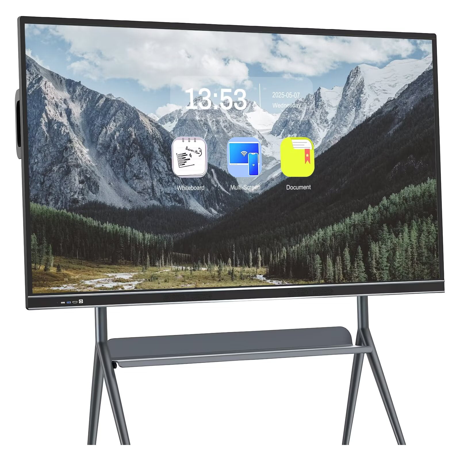 JYXCN 4K Smart Board 86 Inch Interactive Whiteboard, All-in-One Touch Screen with Dual System ...