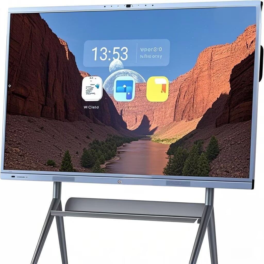 JYXCN 65" 4K Smart Board, Interactive Whiteboard Dual OS, Touch Screen Smart Board for Classroom ...