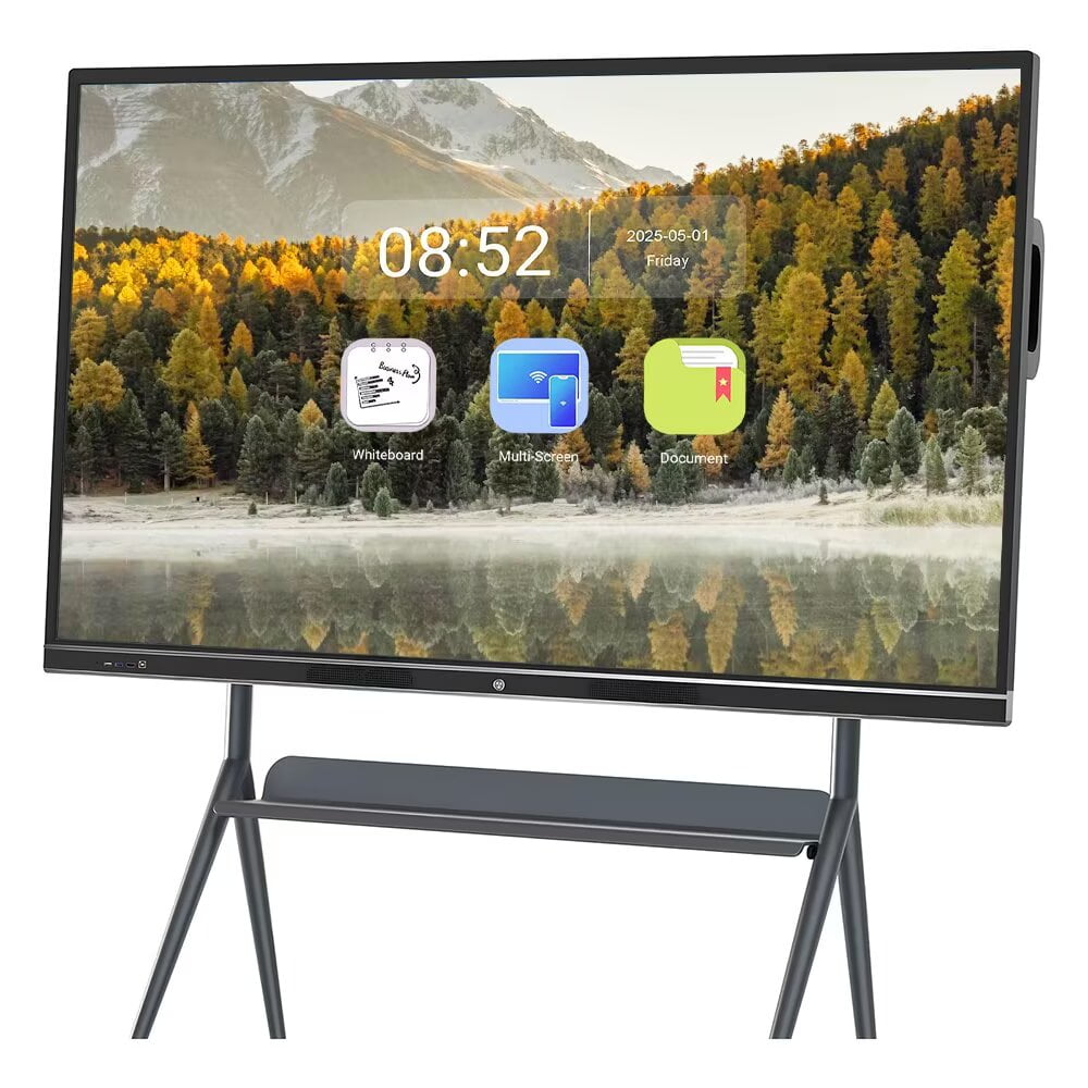 JYXCN 75 Inch 4K UHD Smart Board, Digital Electronic Calendar All-In-One Smartboard Touch Screen ...