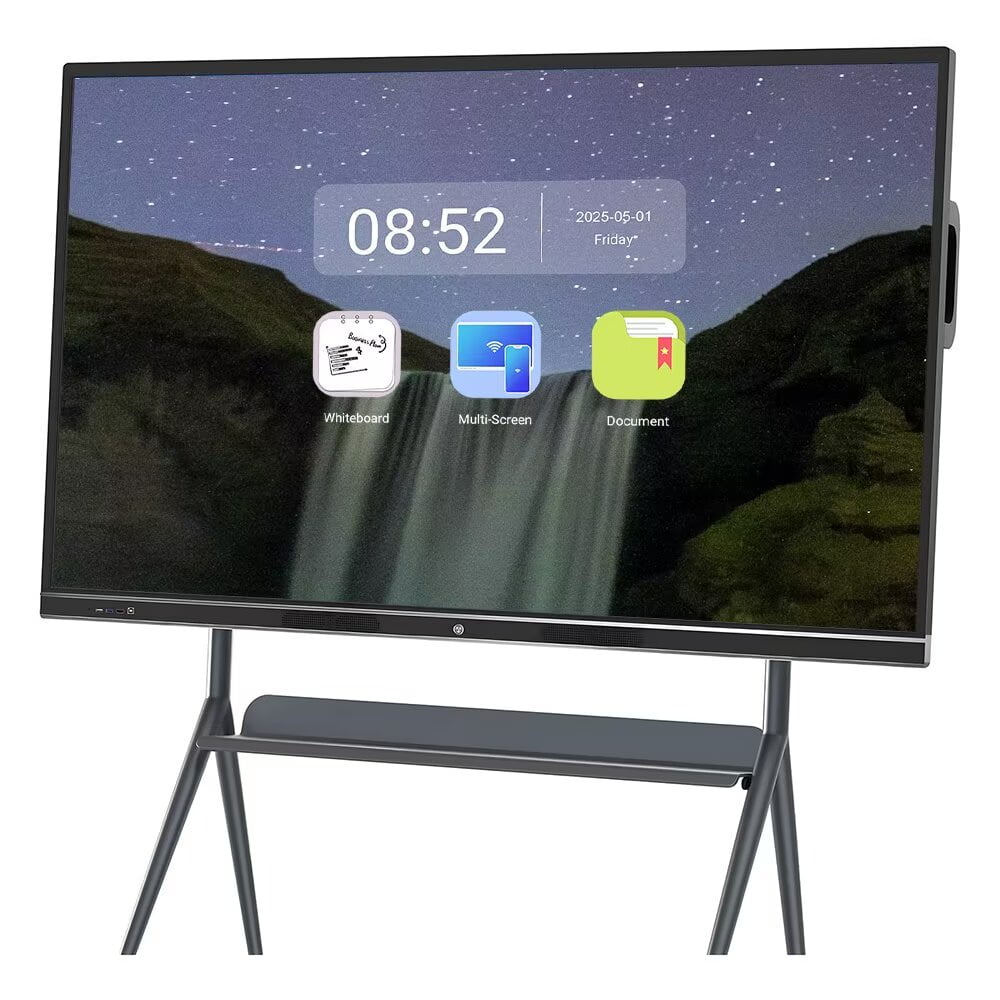 JYXCN 75 Inch Smart Board, Touch Screen Digital Electronic Calendar All-In-One Smartboard, 4K ...