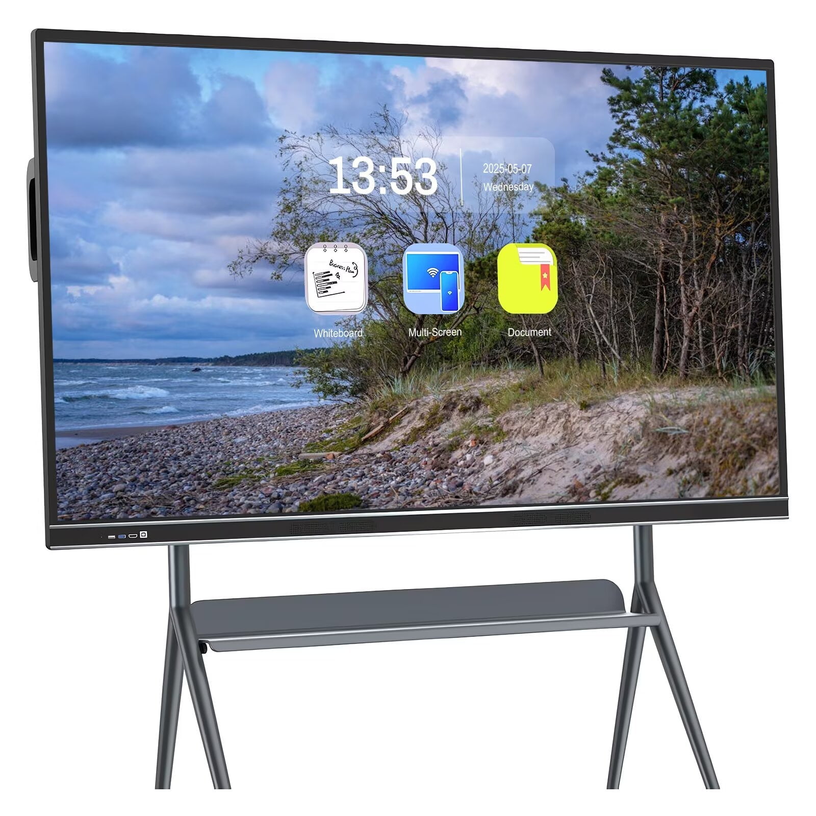 JYXCN 75" Touch Screen Smart Board, 2160p Interactive Whiteboard for ...