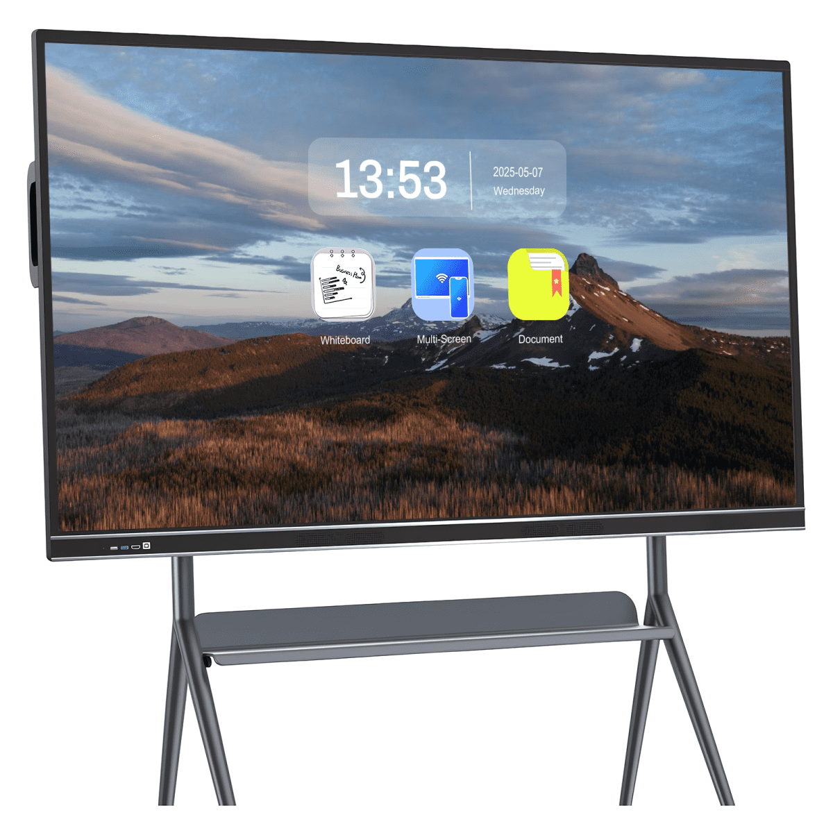 JYXCN 86" 4K Uhd Interactive Whiteboard, Touch Screen Digital Electronic Calendar All-In-One ...