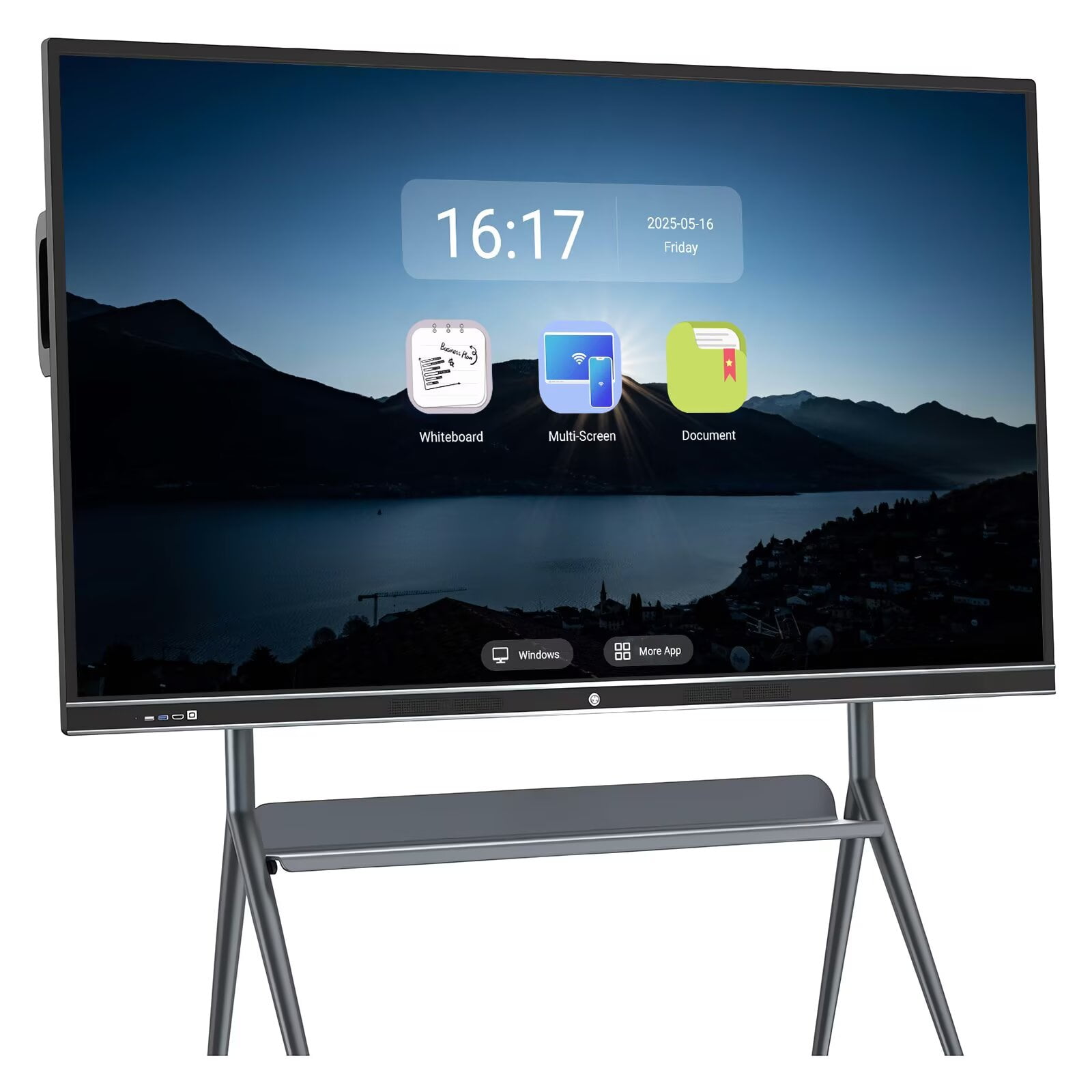 JYXCN 86" Smart Board Pro, 4K Touchscreen with Windows OPS, Split-Screen Whiteboard for Training ...