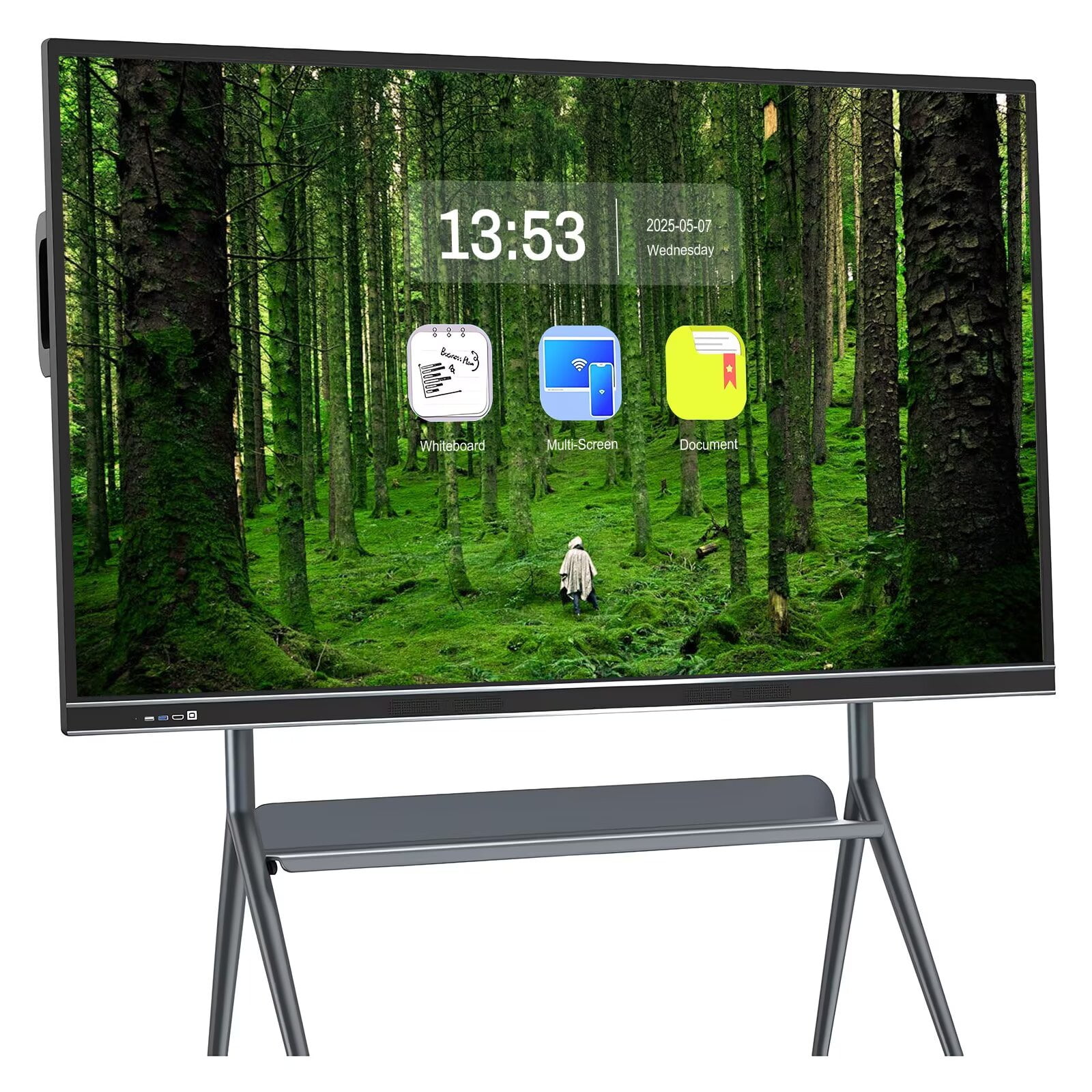 JYXCN Interactive Smart Board 75", 4K Touch Screen Digital Electronic ...