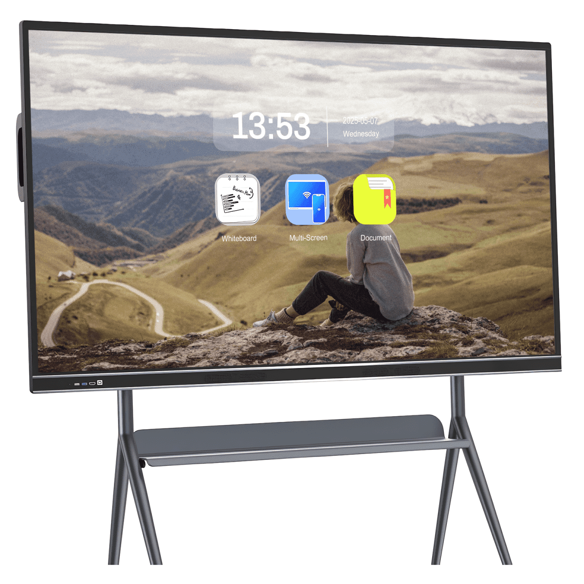 JYXCN Interactive Whiteboard, 4K Uhd Smart Board for Classroom, 86 Inch Digital Electronic ...