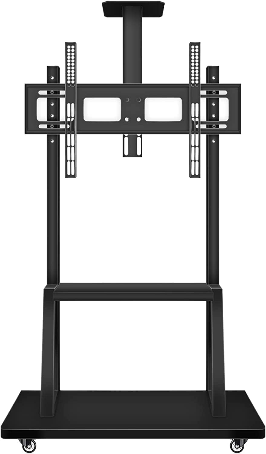JYXCN Rolling TV Cart, Height Adjustable Shelf Rolling Floor TV Stand ...