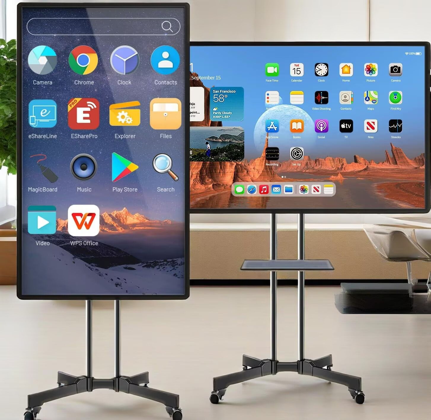 JYXCN Smart Board 49 Inch, All-in-One Touch Screen Interactive ...