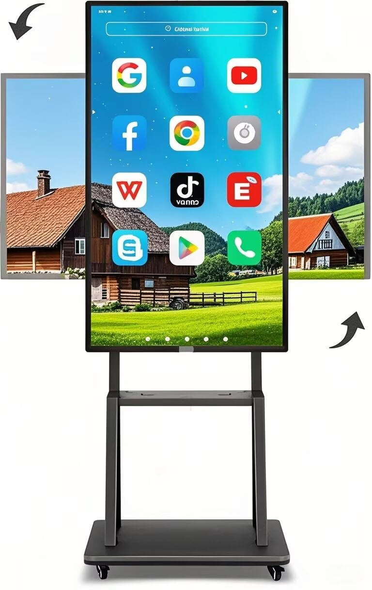 JYXCN Smart Board 49 Inch All-in-One, Touch Screen Interactive Whiteboard with Dual System ...