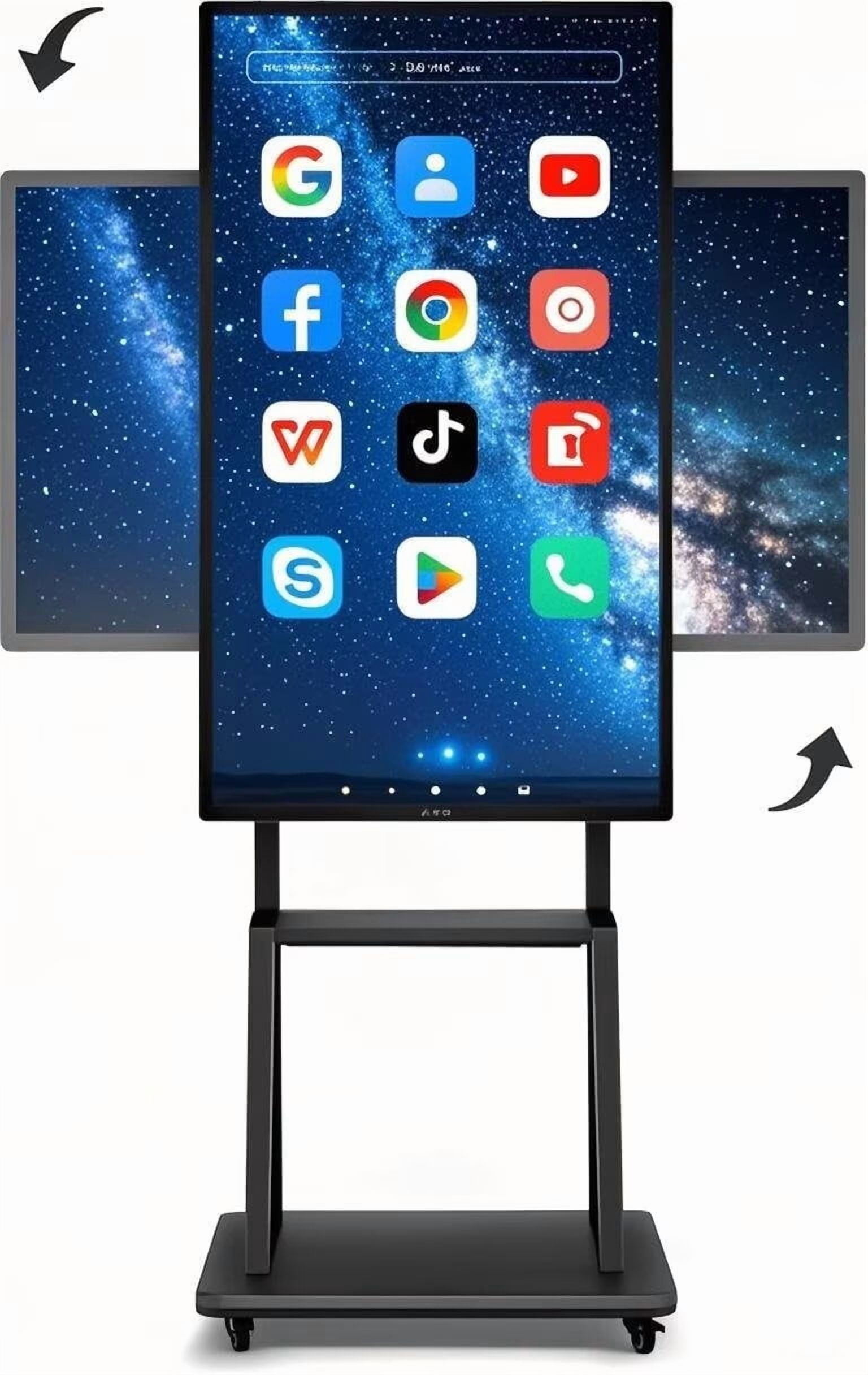 Smart Board JYXCN 49 Inch Interactive Whiteboard, All-in-One Touch Screen Computer with Cloud ...