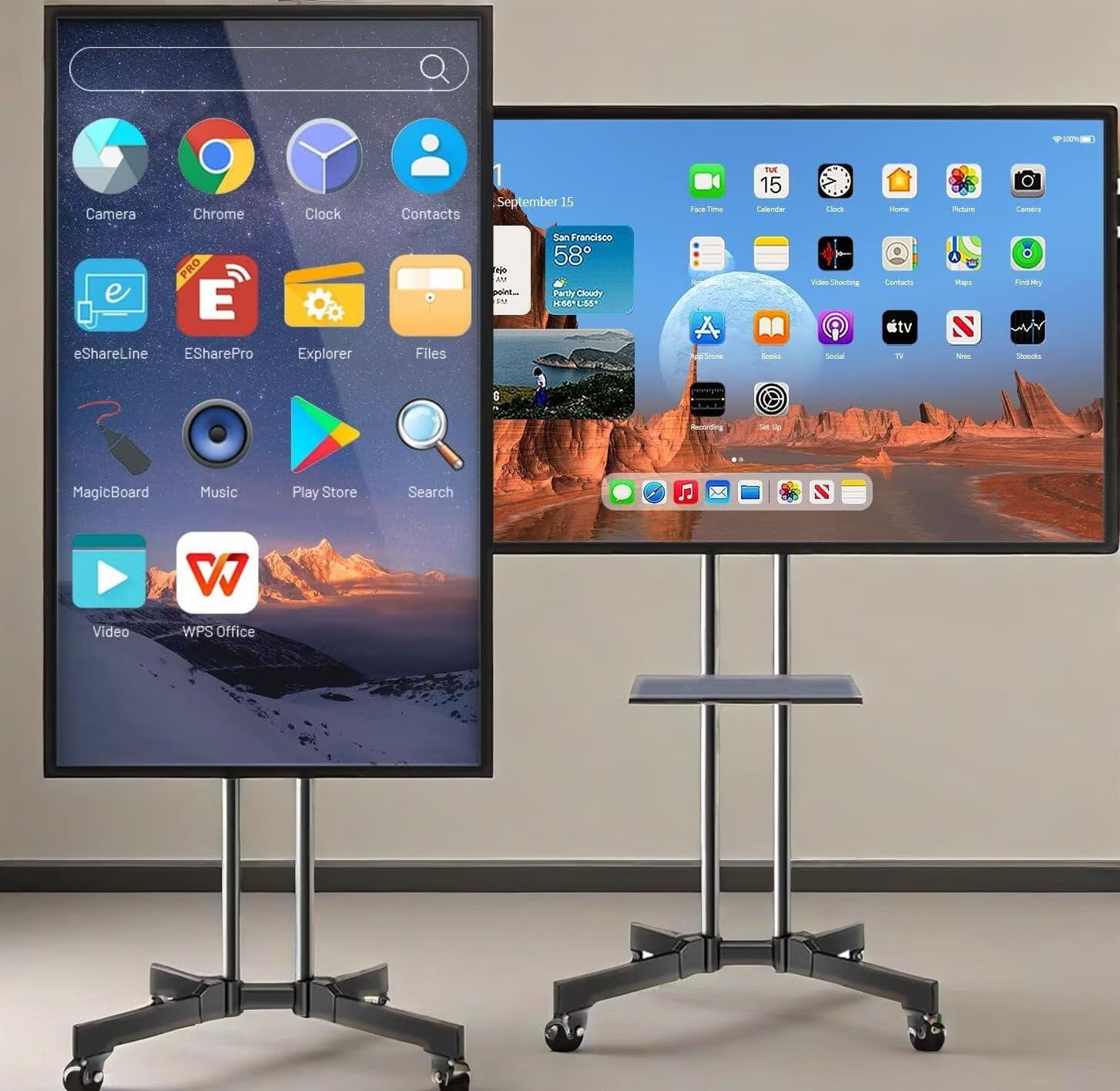 JYXCN Smart Board 49" Interactive All-in-One IR Touch Screen with Cloud ...