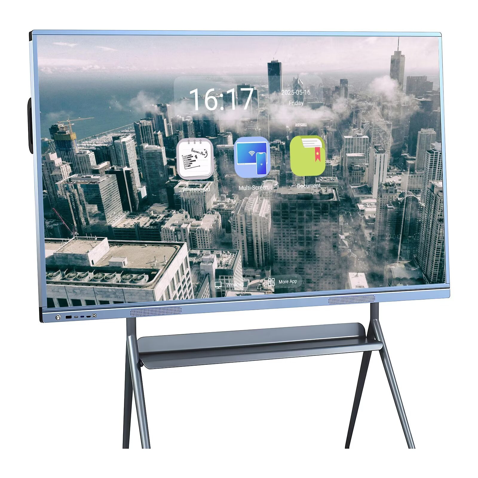 JYXCN Smart Board 55" Android 11 & Windows 4K Display, Built-in WPS Office, Reversed ControlPort ...