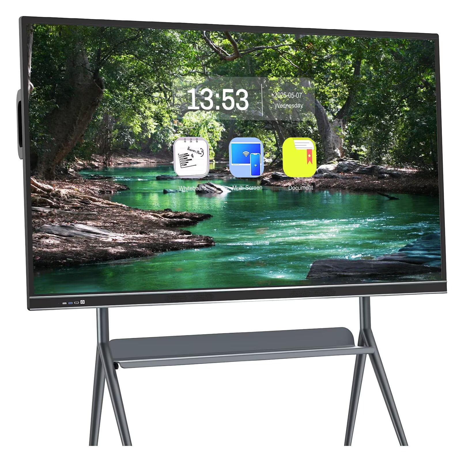 JYXCN Smart Board, 75 Inch All-in-One Touch Screen Interactive Whiteboard with Dual System ...