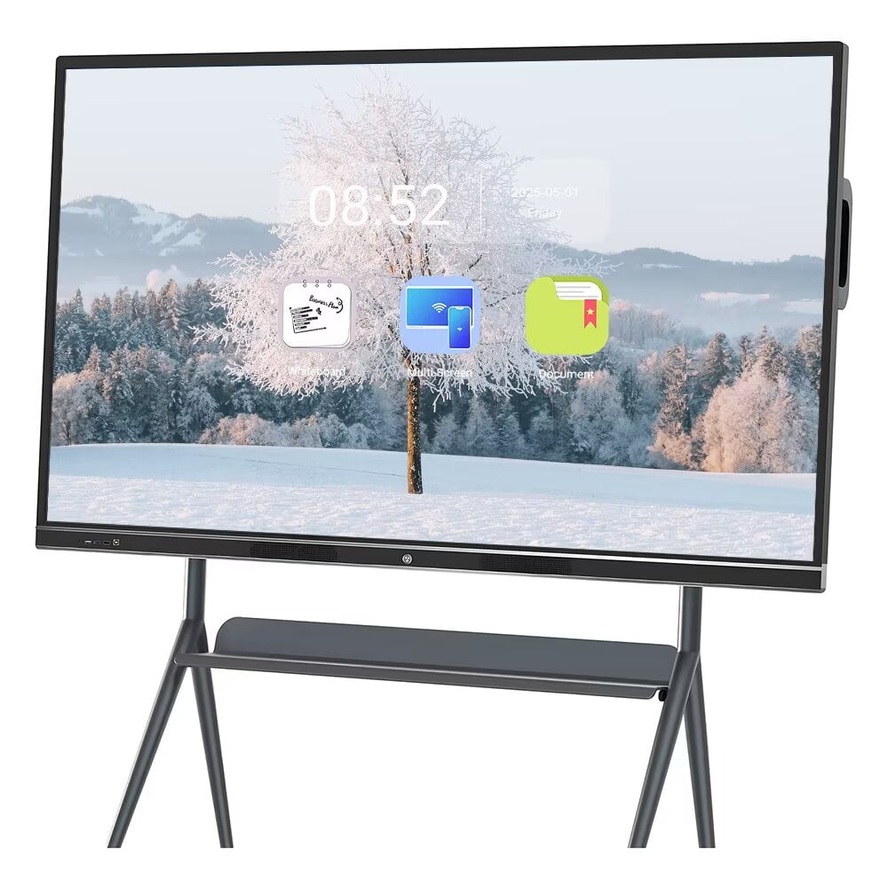 JYXCN Smart Board 75 Inch, Touch Screen All-in-One with Dual System & Cloud Sharing Digital ...
