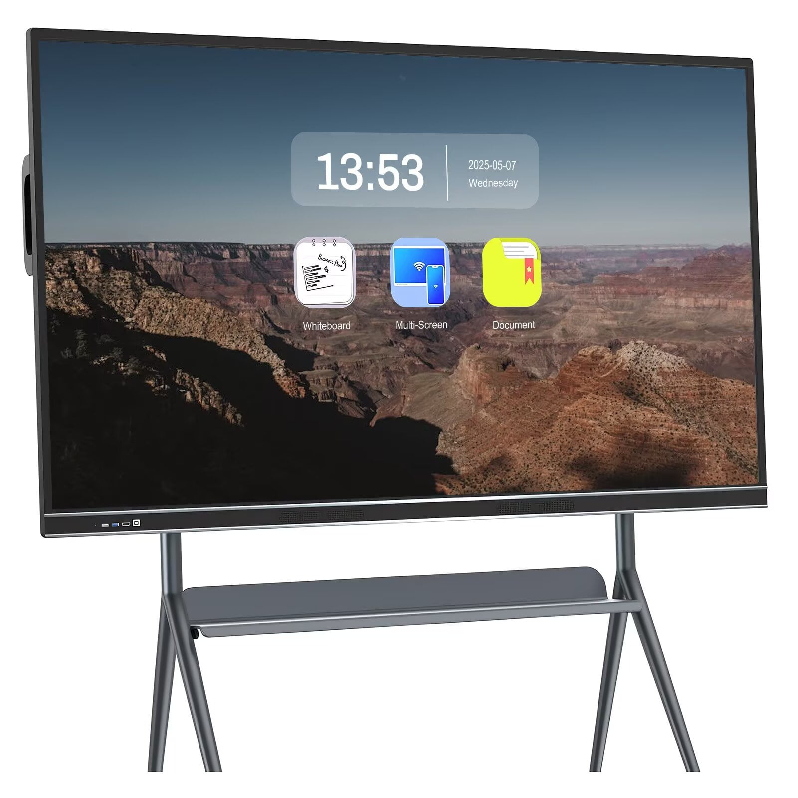 JYXCN Smart Board 86 Inch All-in-One Touch Screen Interactive Whiteboard with Dual System ...