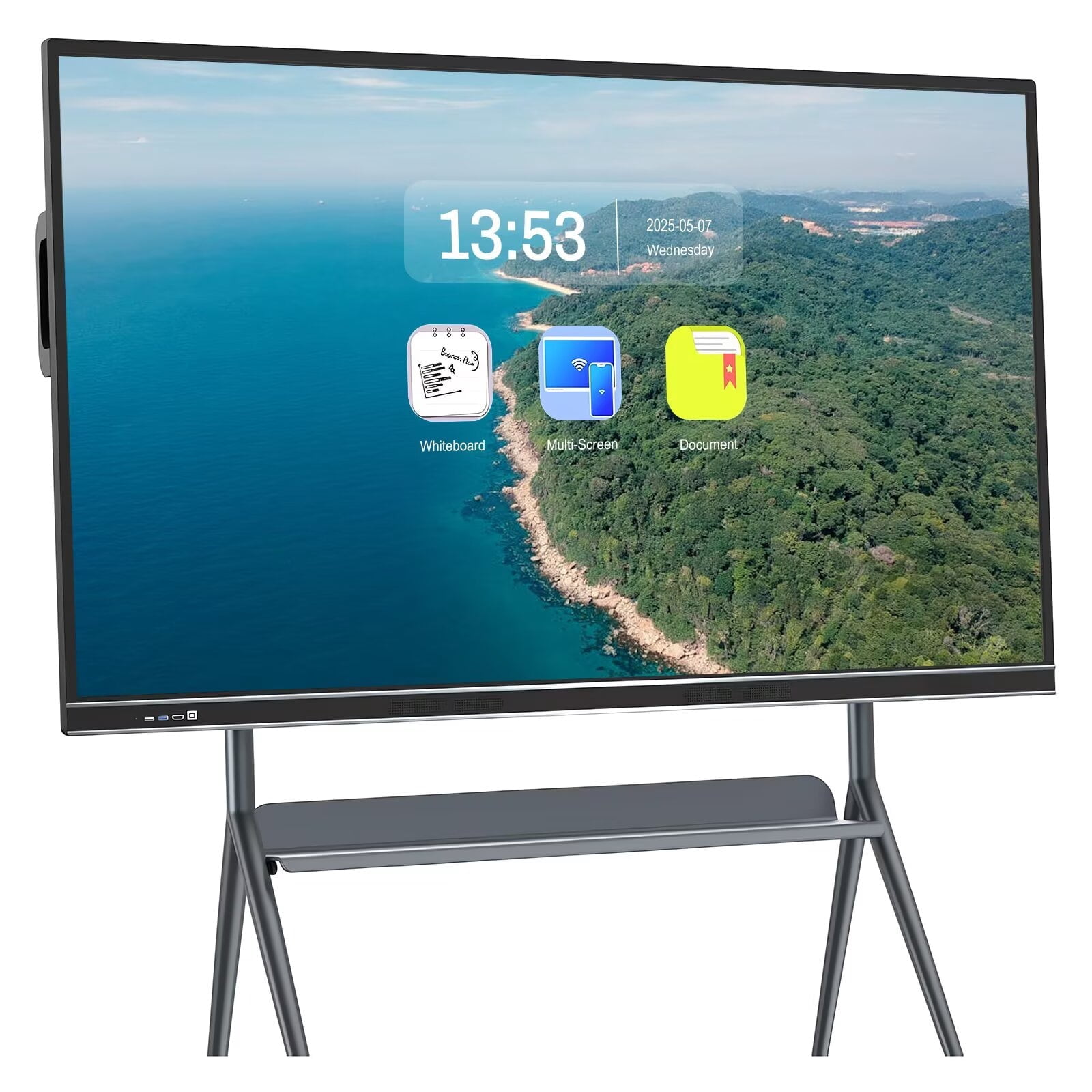 JYXCN Smart Board 86 Inch, Touch Screen All-in-One with Dual System ...