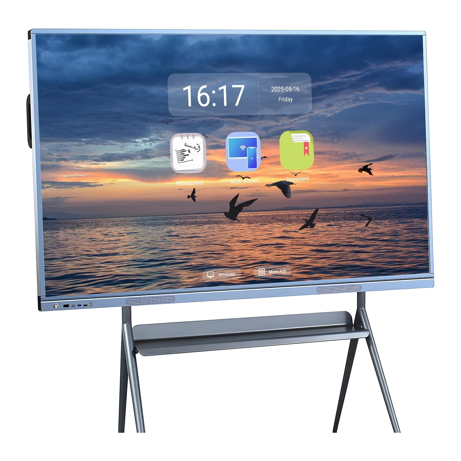 JYXCN Smart Board for Classroom, 55 Inch Touch Screen All-In-One Computer Interactive Whiteboard ...