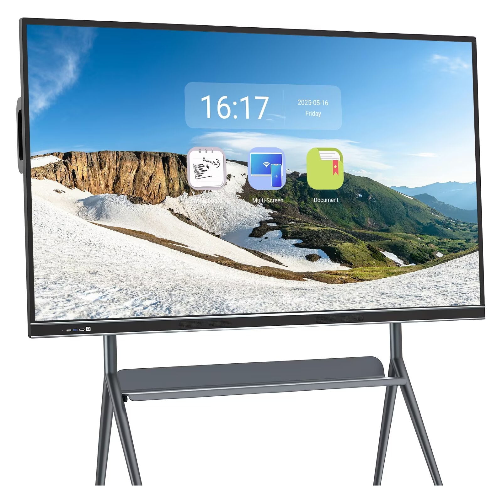 JYXOIHUB 4K Smart Board 75 Inch Interactive Whiteboard, All-in-One Touch Screen Computer with ...