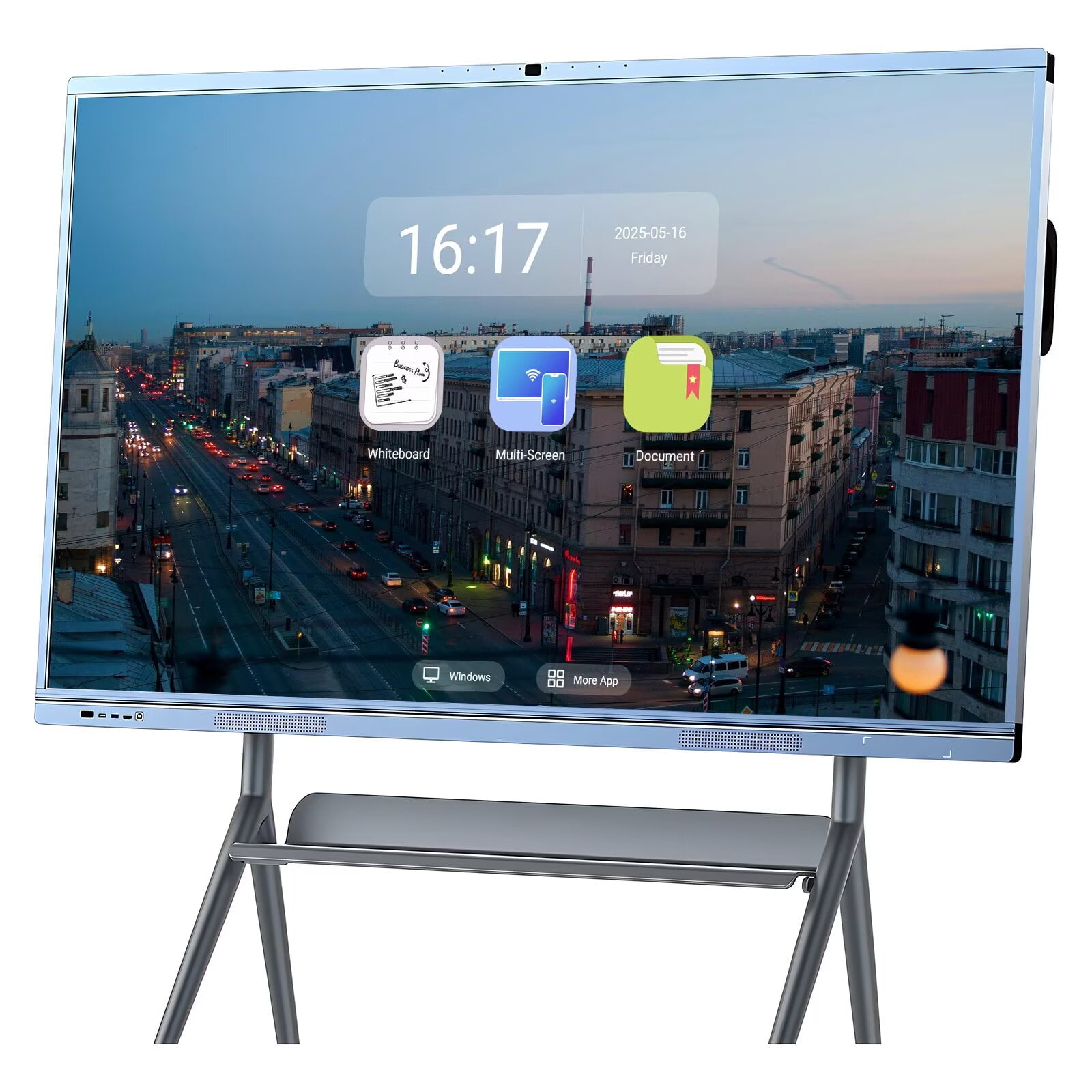 JYXOIHUB 65 Inch Smart Board, Touch Screen Digital Electronic Calendar All-In-One Smartboard, 4K ...