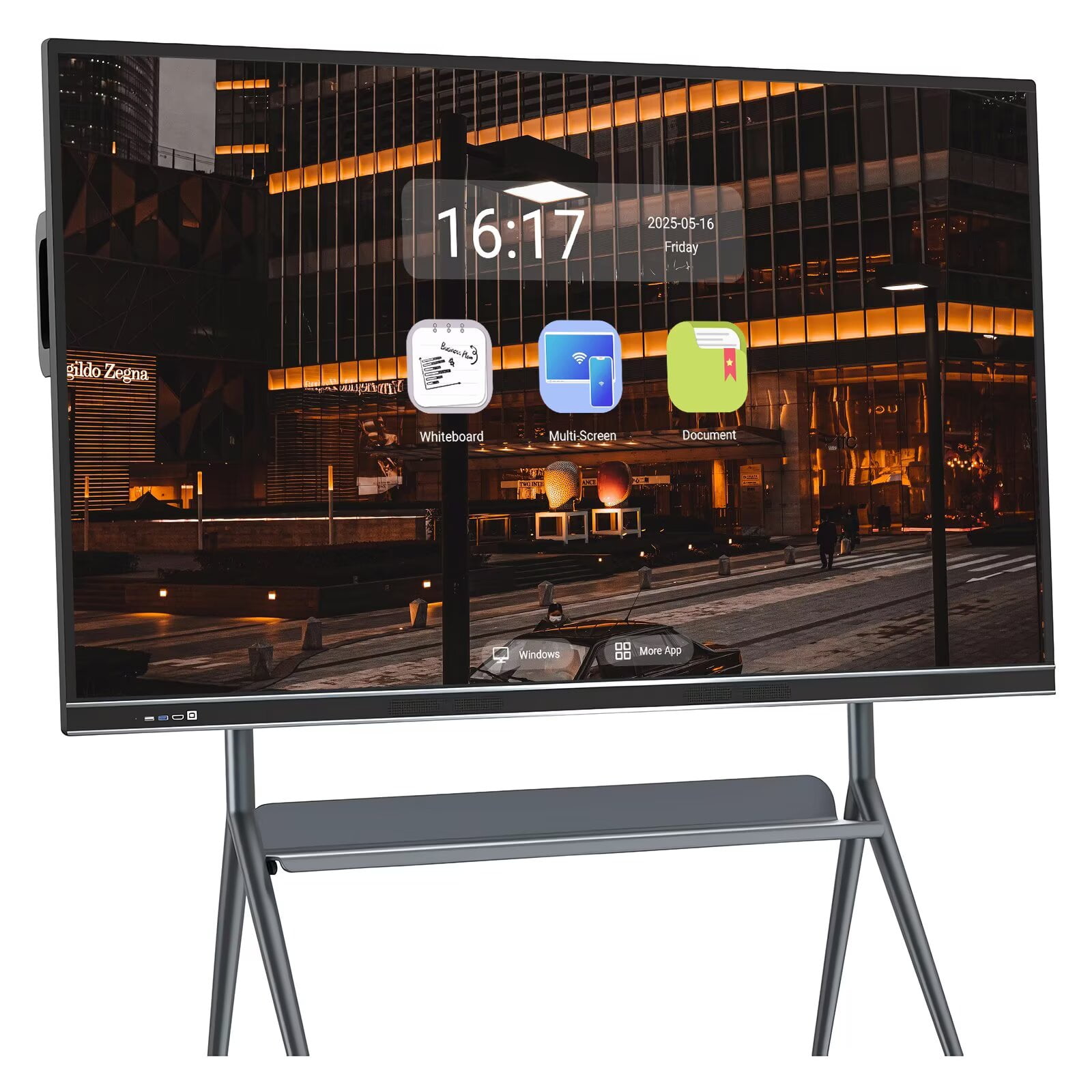 JYXOIHUB 86 Inch Interactive Smart Board, 4K UHD Touchscreen Dual OS Digital Whiteboard for ...