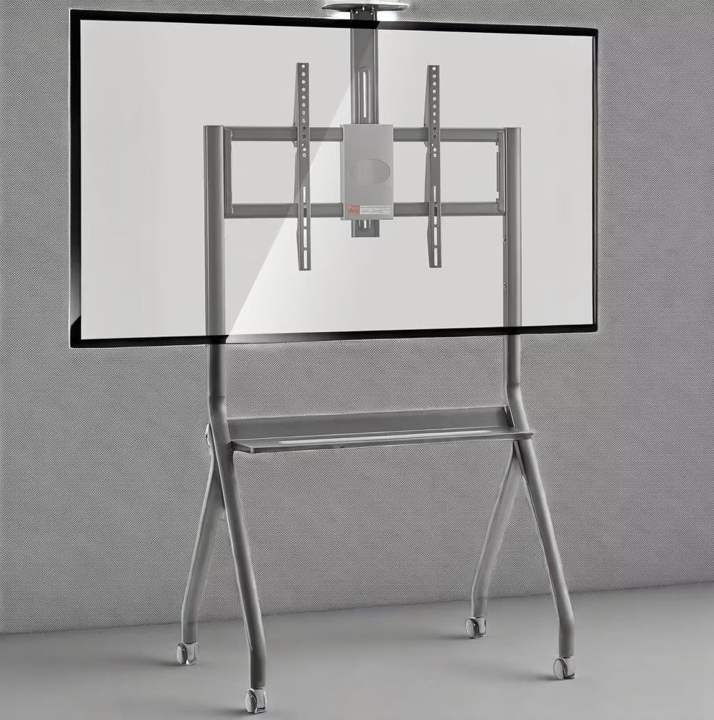 JYXOIHUB Ergonomic Interactive Whiteboard Trolley | Telescoping Frame for 42-75 Inch, Non-Slip ...