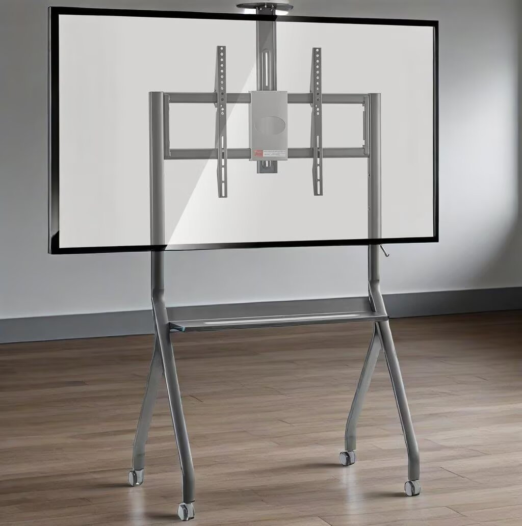 JYXOIHUB Mobile TV Stand Height-Adjustable TV Cart for 42-75"LCD LED ...