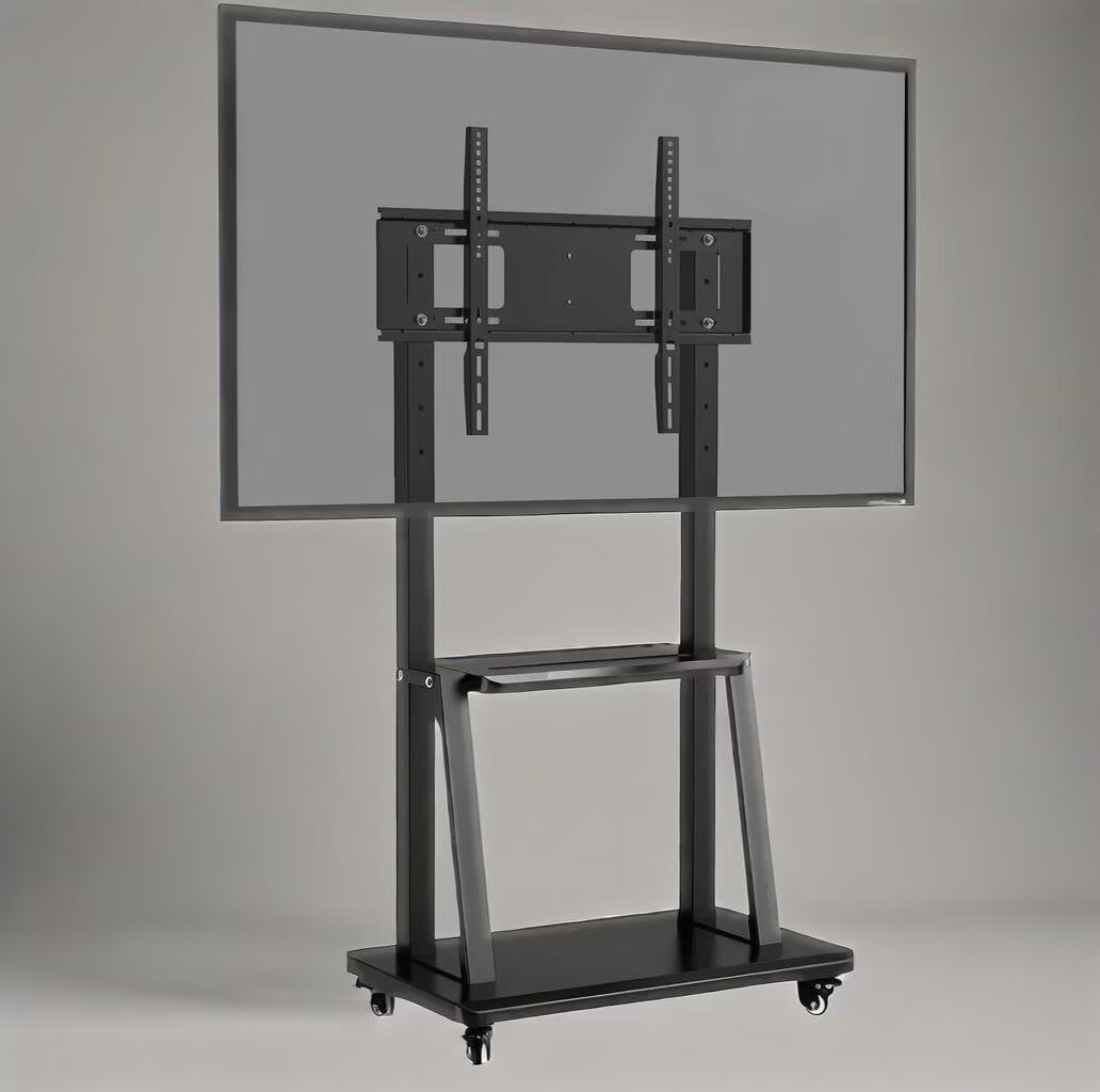 JYXOIHUB Mobile TV Stand Rolling TV Cart with Adjustable Shelf up to 70 ...