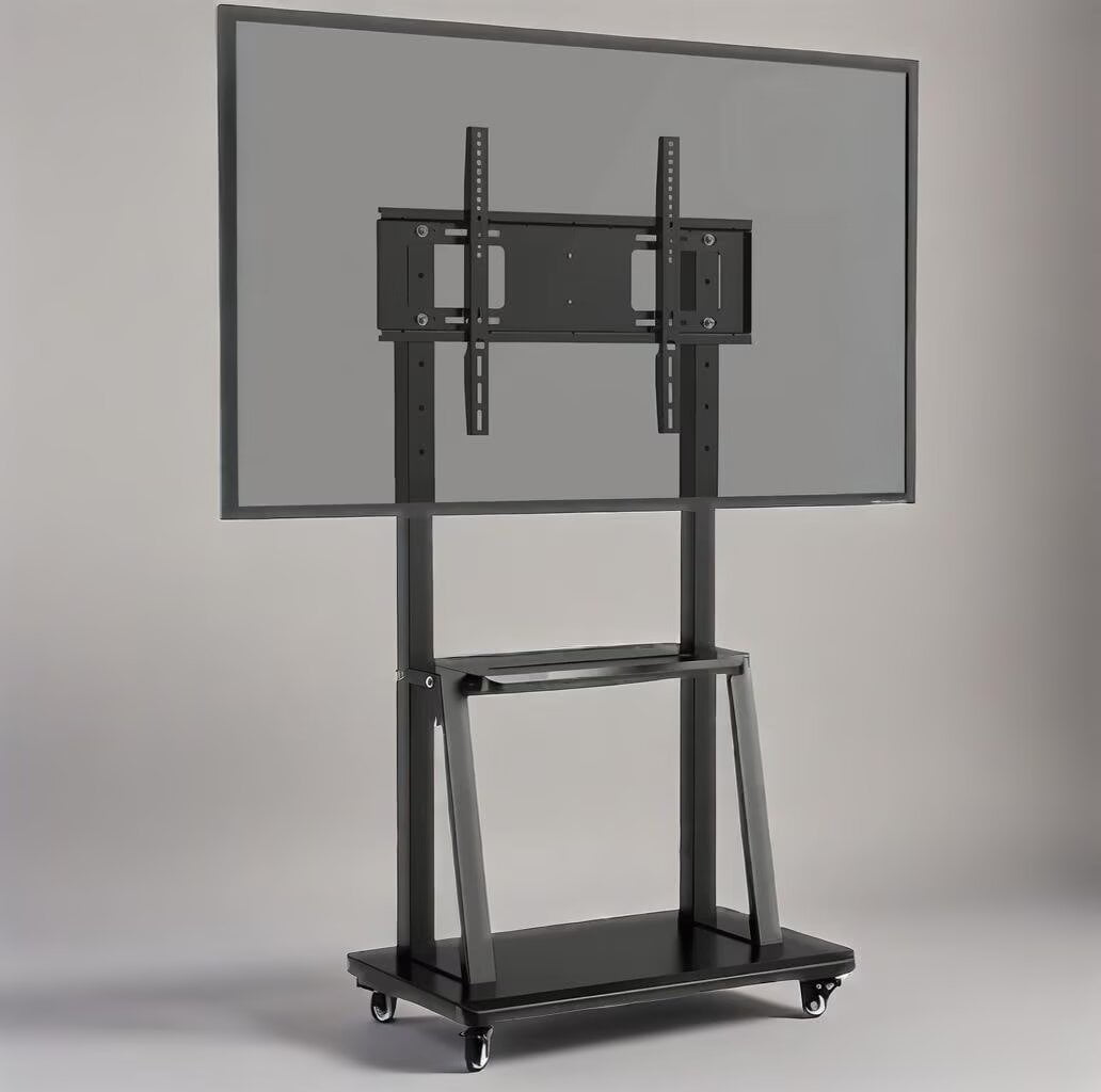 JYXOIHUB Mobile TV Stand Rolling TV Cart with Adjustable Shelf up to 86 ...