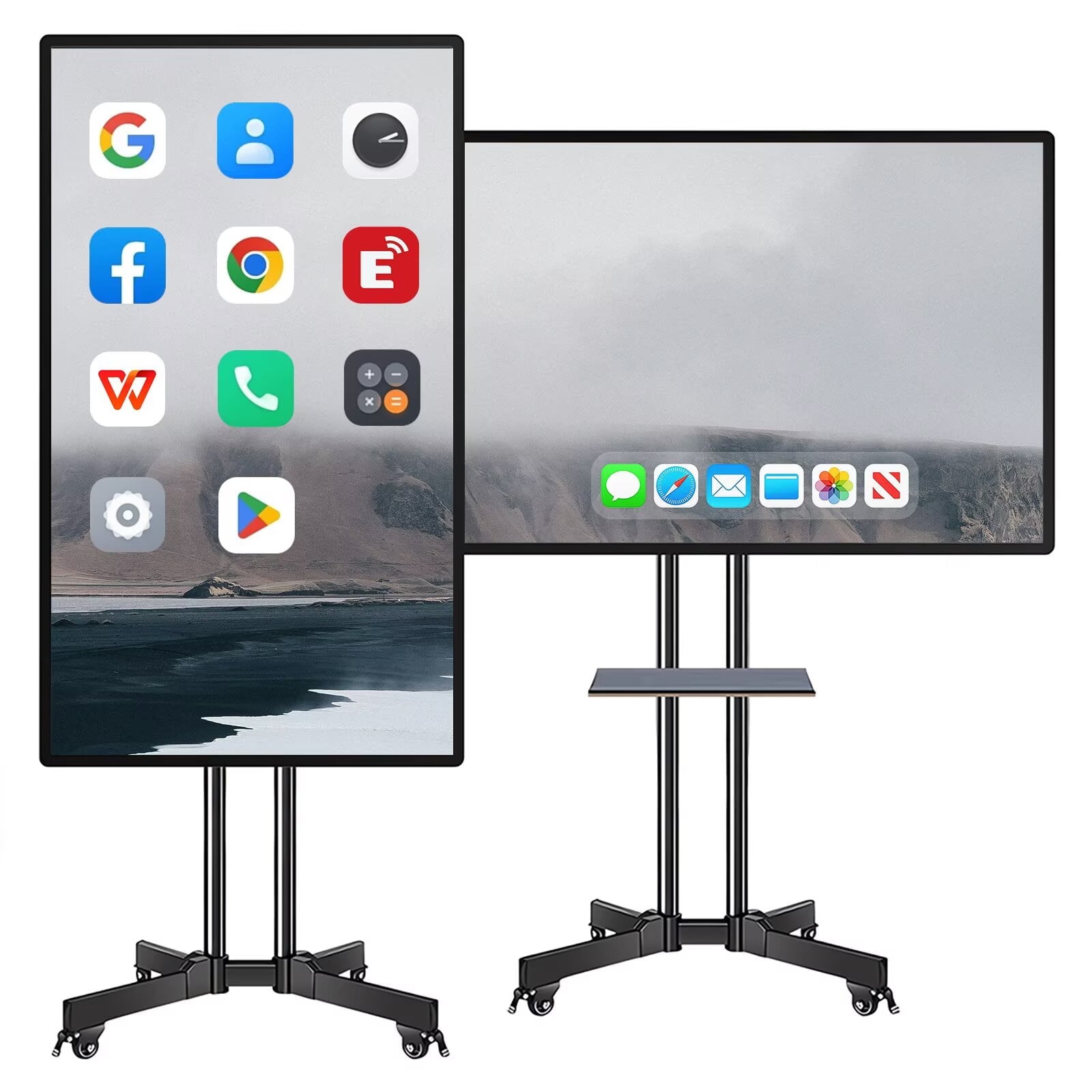 JYXOIHUB Smart Board 49 Inch Multi-Touch Interactive Digital Whiteboard, Screen Mirroring for ...