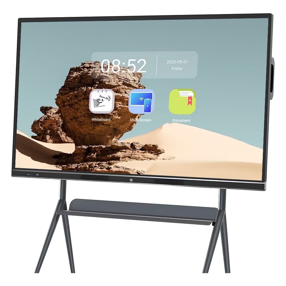 JYXOIHUB Smart Board 4K Infrared Interactive Multi-Touch Whiteboard 75 Inch for Dual System ...