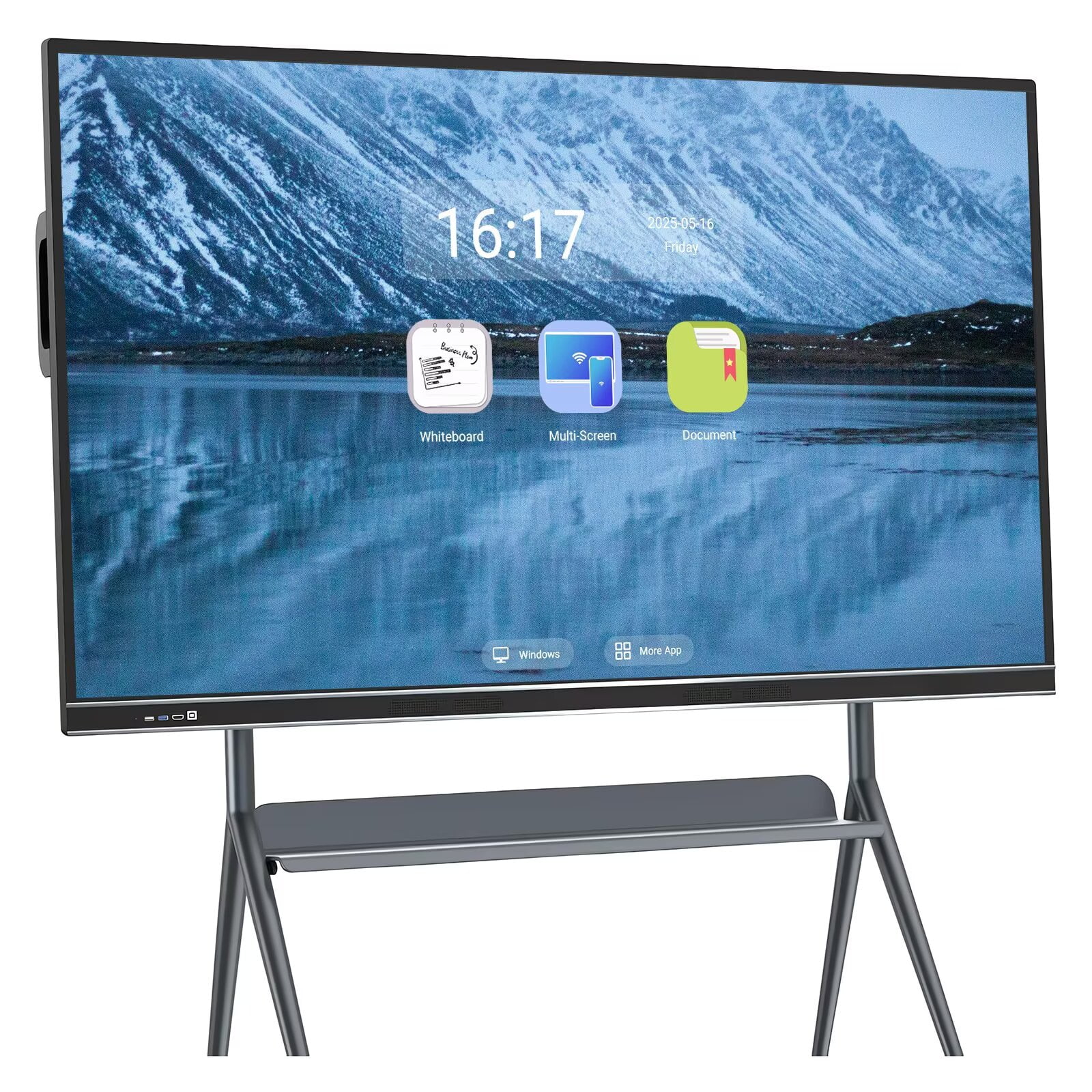 JYXOIHUB Smart Board 75" 4K Touch Screen, Digital Whiteboard, Electronic Calendar and ...