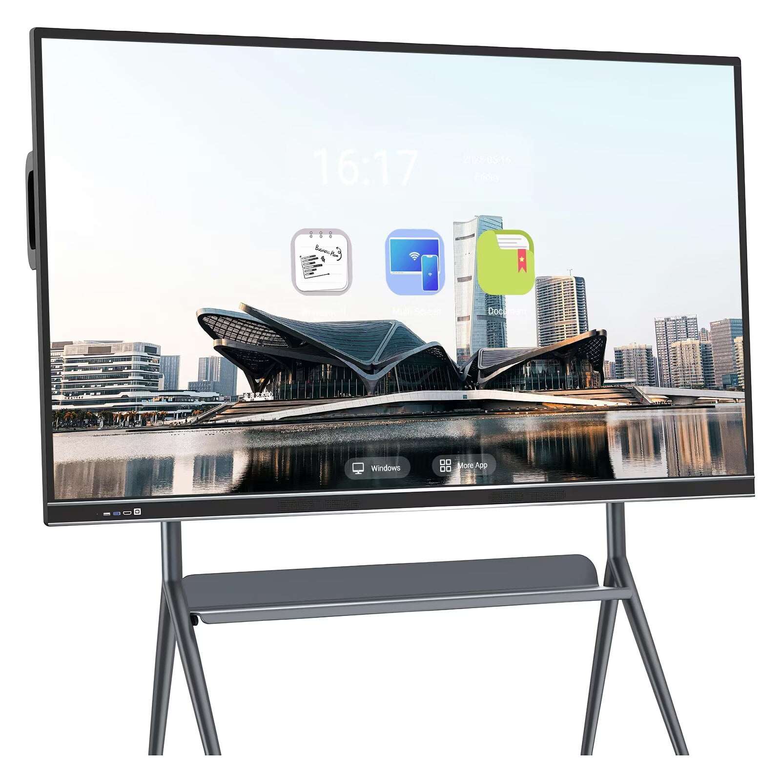 JYXOIHUB Smart Board 75 Inch All-in-One Touch Screen, Interactive Whiteboard with Dual System ...