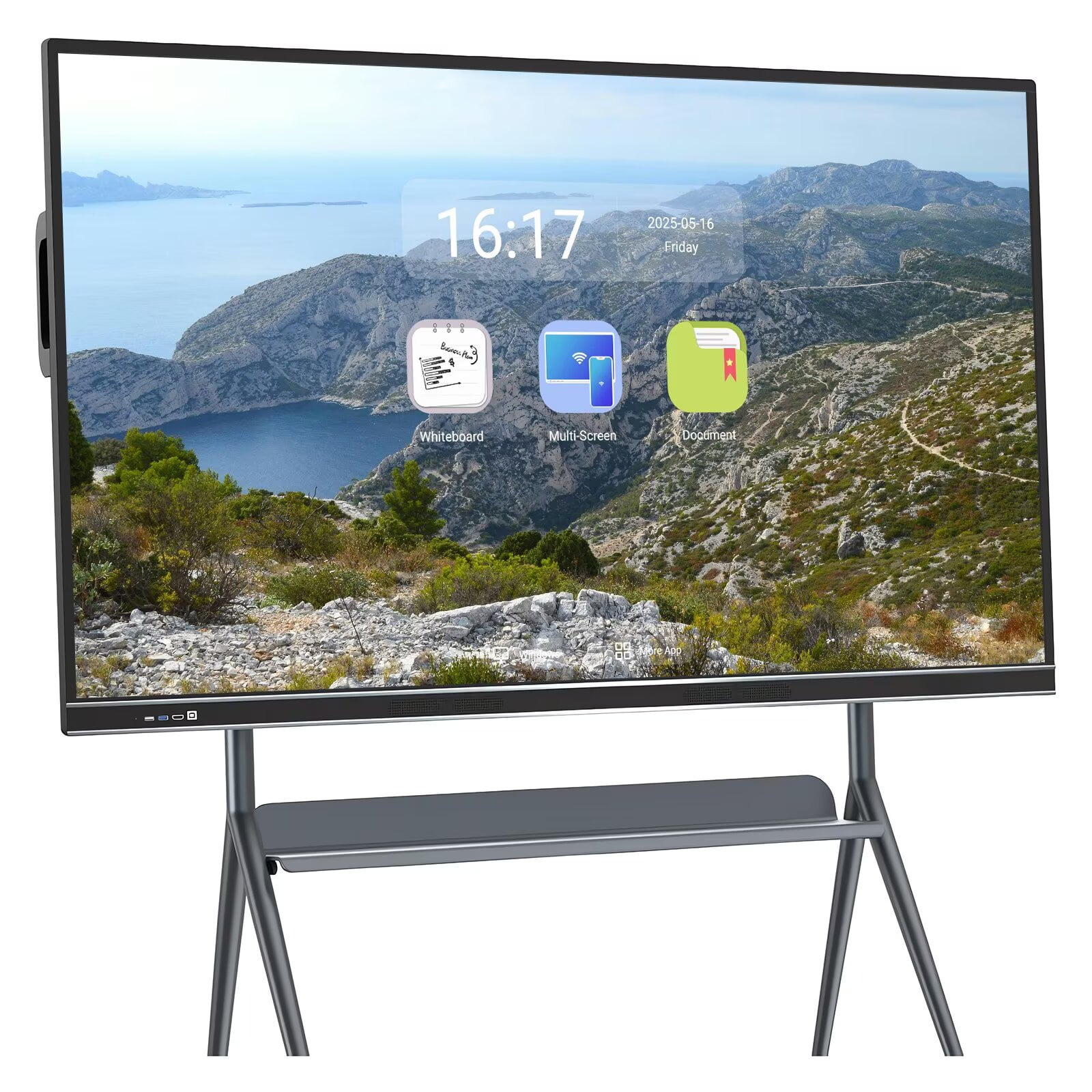 JYXOIHUB Smart Board 75" Interactive Whiteboard 4K Wireless Touch Windows & Android Smart Board ...
