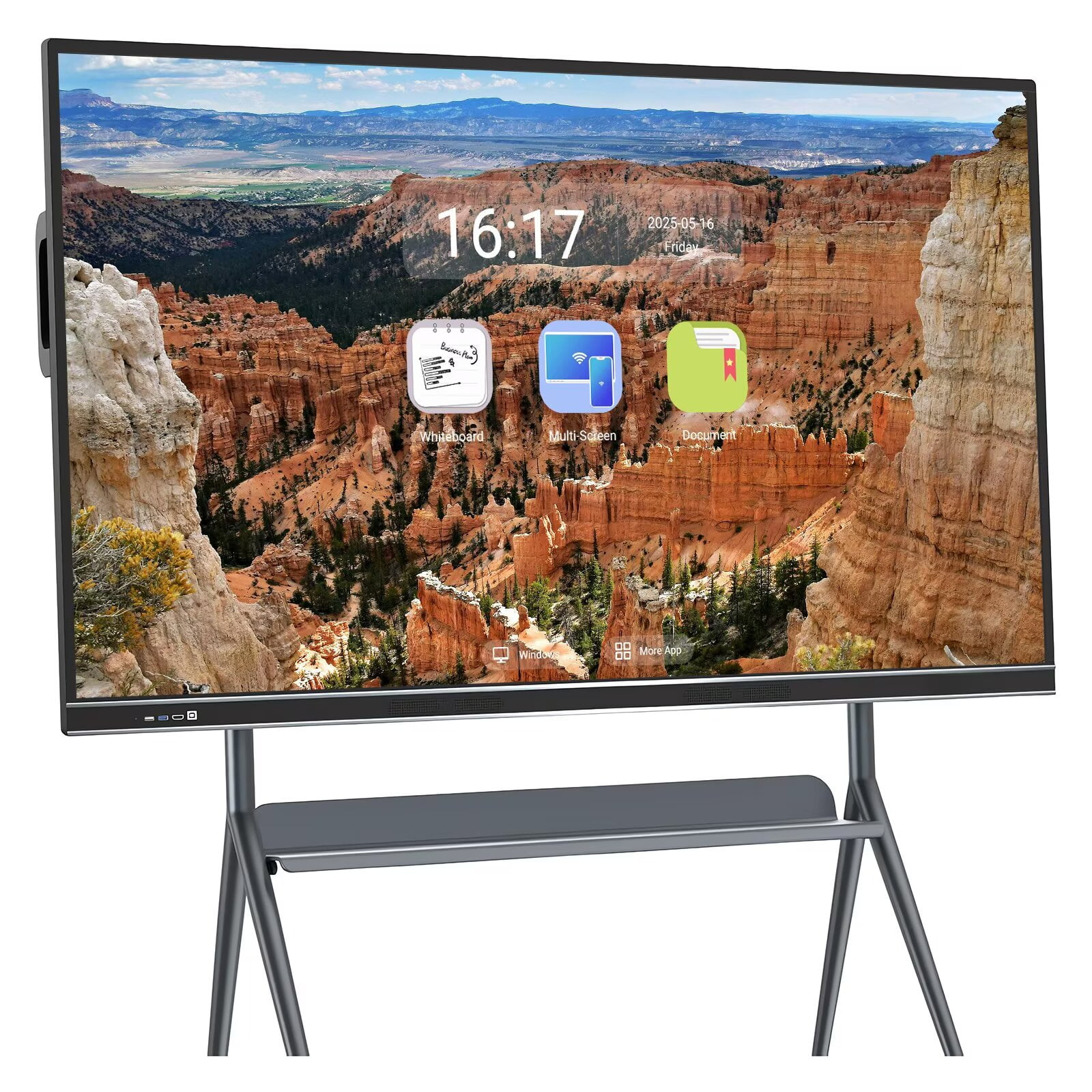 JYXOIHUB Smart Board 86" 4K Touch Screen, Digital Whiteboard, Electronic Calendar and ...