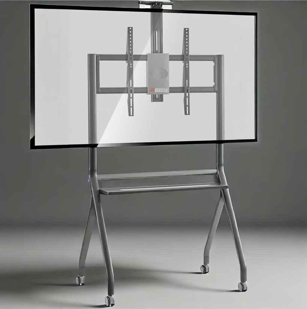 JYXOIHUB Smart Board Dolly with Tray | 42-75 Inch, Device Charging Port ...