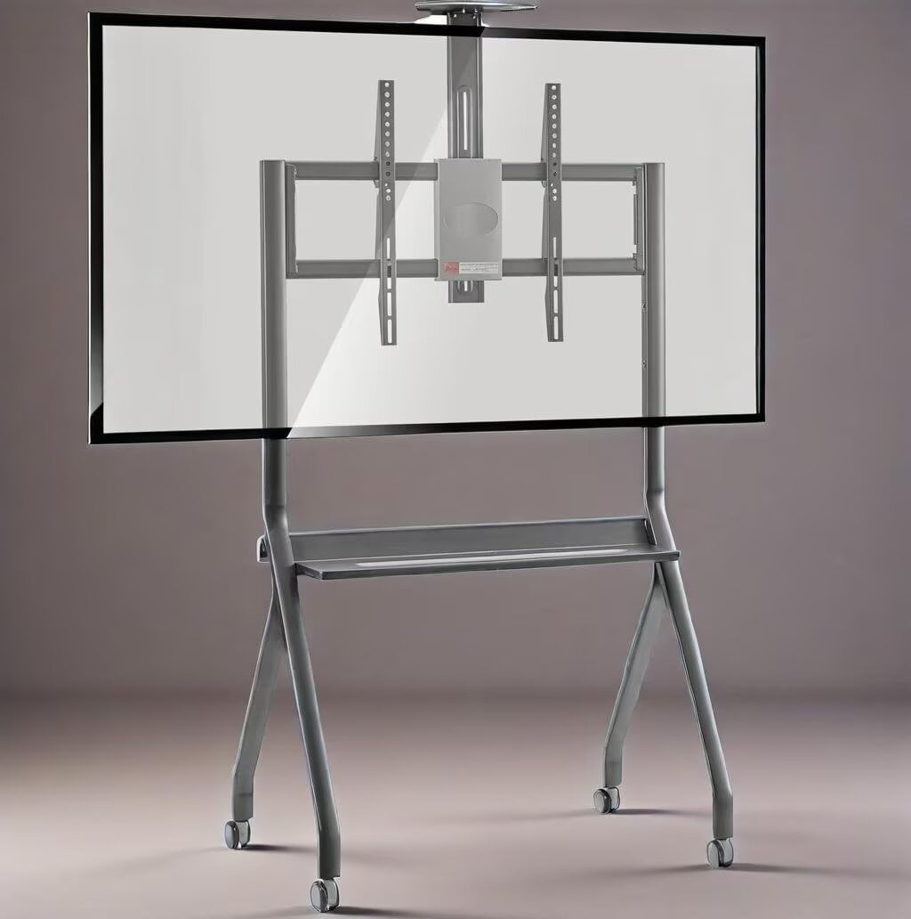 JYXOIHUB Smart Board Mobile Workstation | 42-75 Inch, Built-In Cable ...