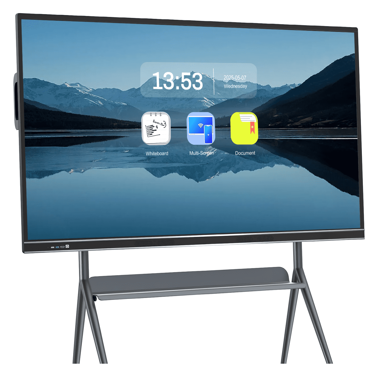 JYXOIHUB Smart Board Wireless 4K Interactive Multi-Touch Whiteboard 86 ...