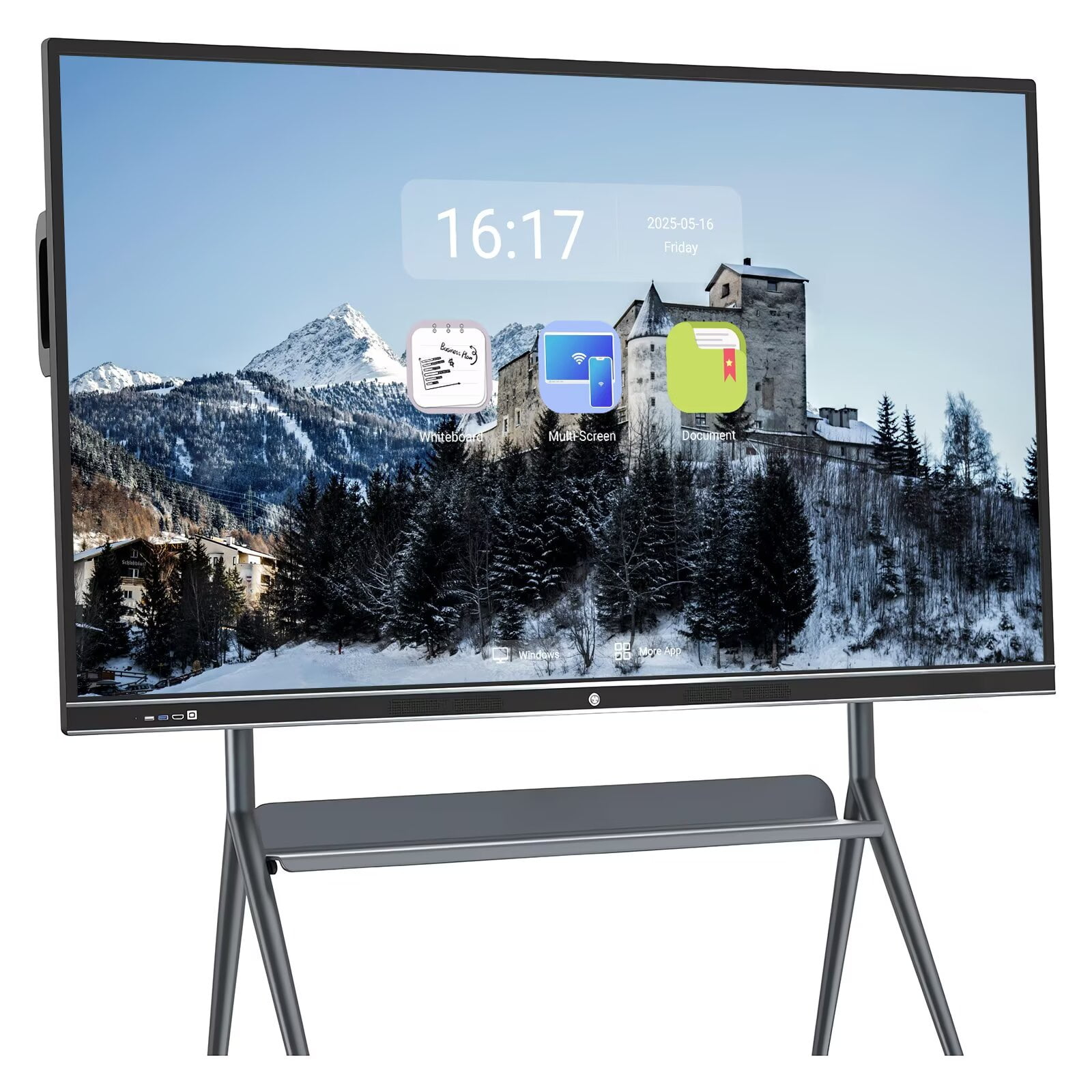 JYXOIHUB Touch Screen Board, 4K UHD Digital Electronic Whiteboard and Screen Mirroring Smart TVs ...