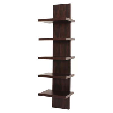 Danya B. Decorative Unit, Laminated Floating Bookshelves, White Finish ...