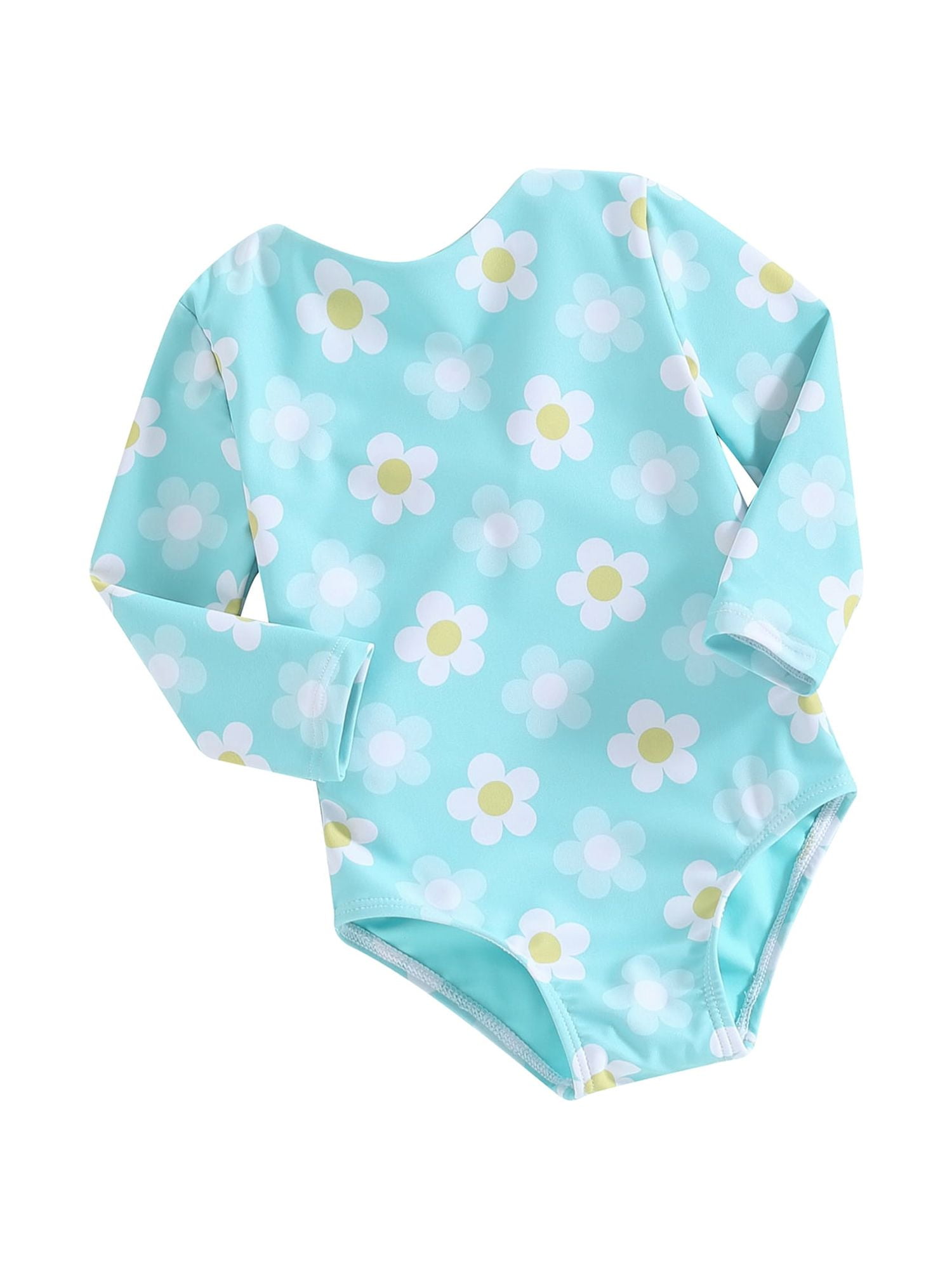 JYYYBF Baby Girl Swimwear Summer Floral Print Back Bandage Knot Cutout ...