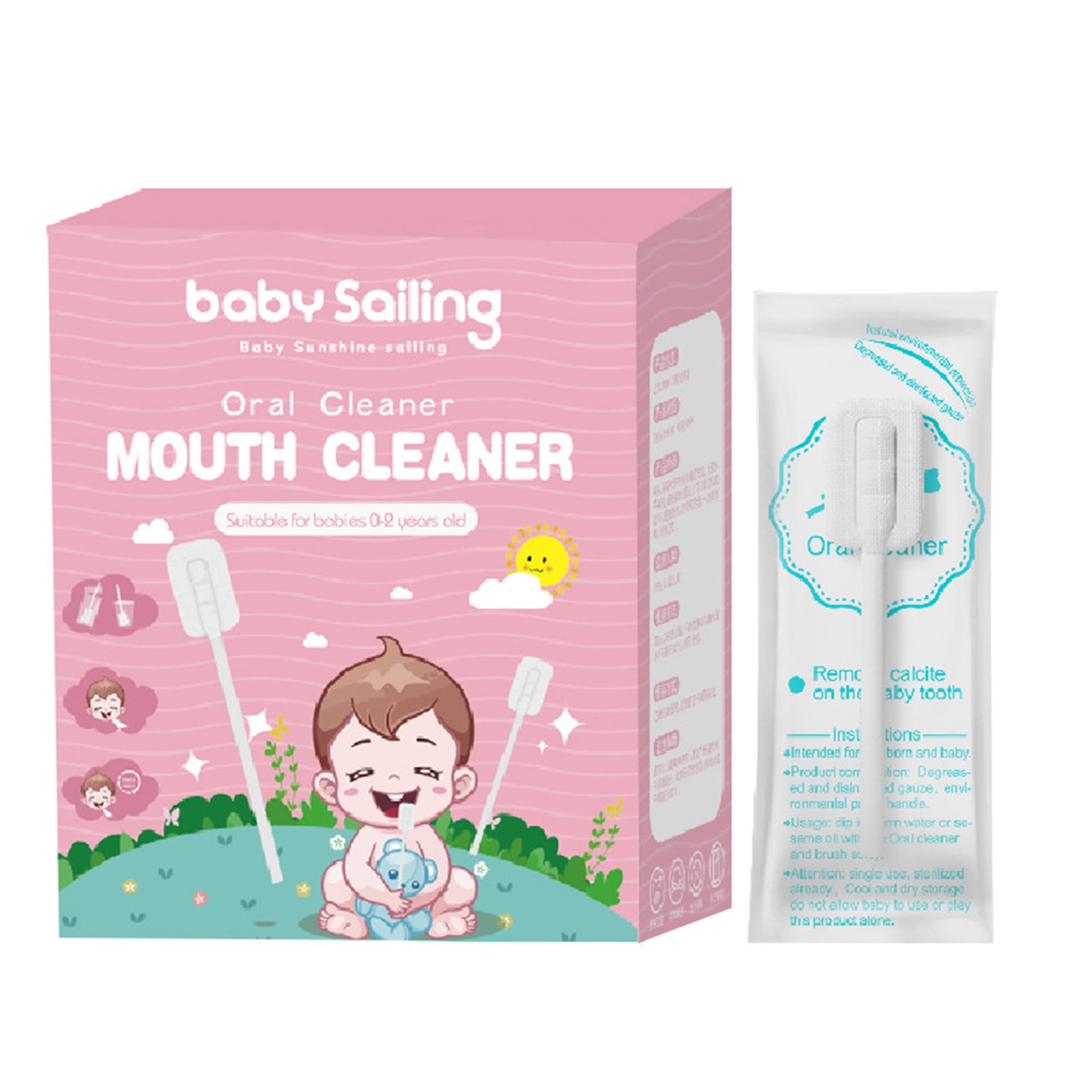JYYYBF Baby Mouth Cleaner, Disposable Tongue Brush Teeth Cleaning ...