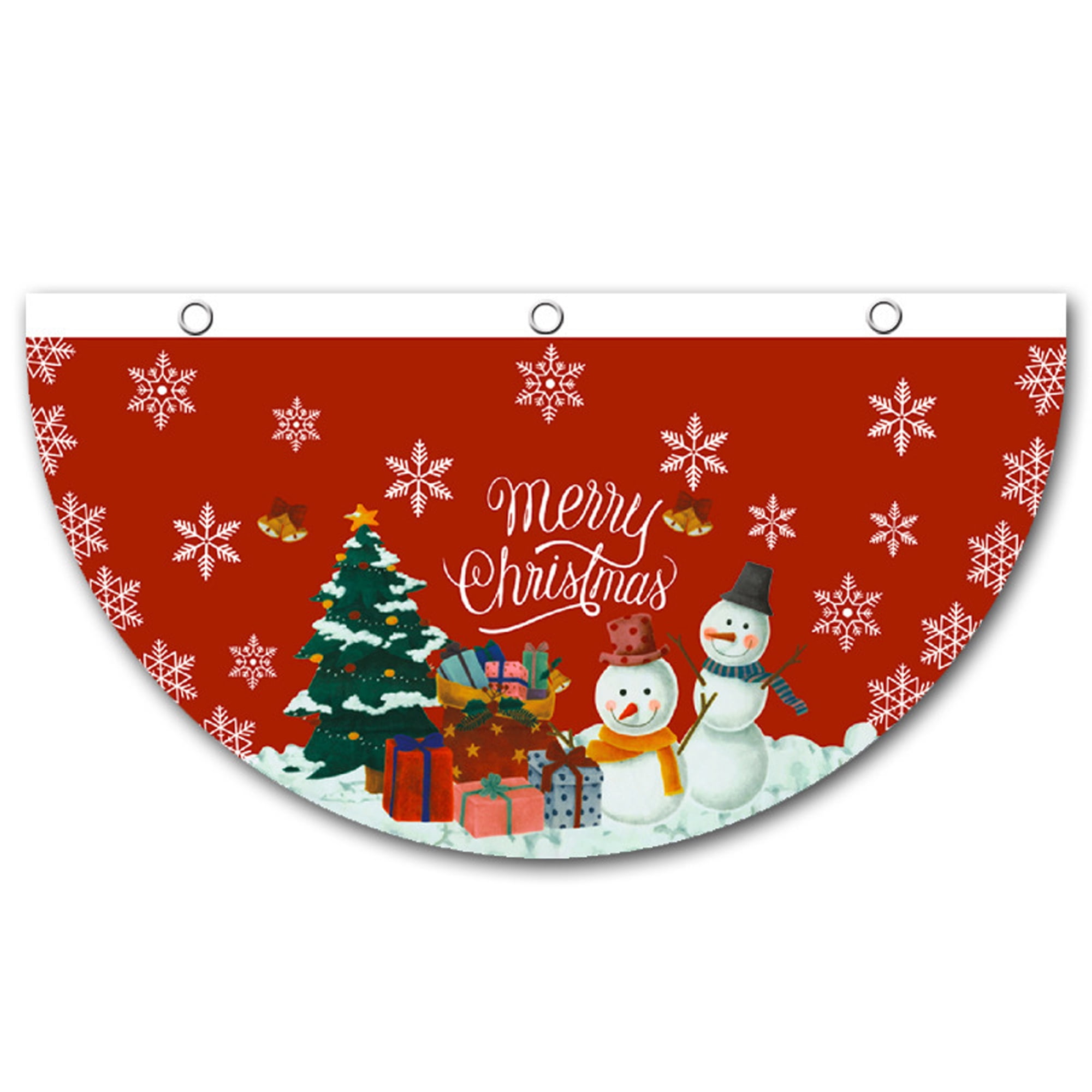 JYYYBF Christmas Bunting Fan Flag Hanging Bunting Flags Outdoor Half ...