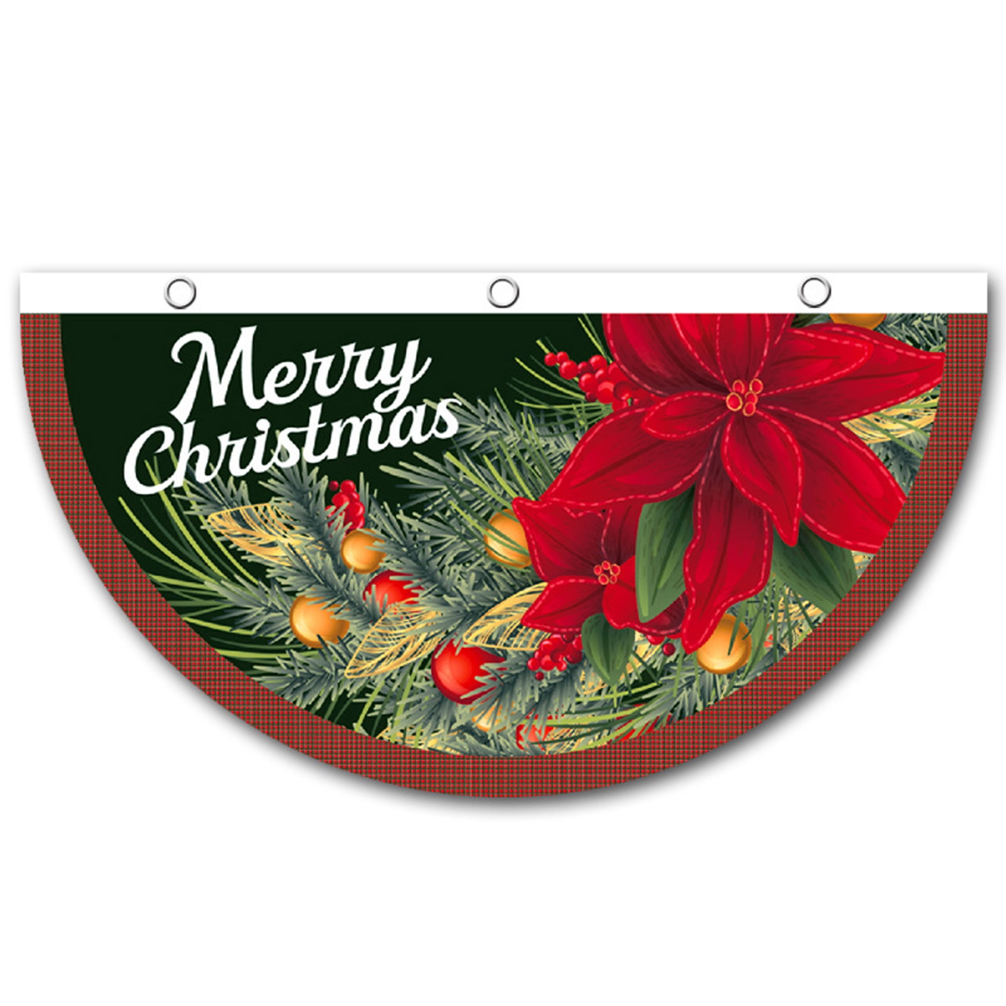 JYYYBF Christmas Bunting Fan Flag Hanging Bunting Flags Outdoor Half ...