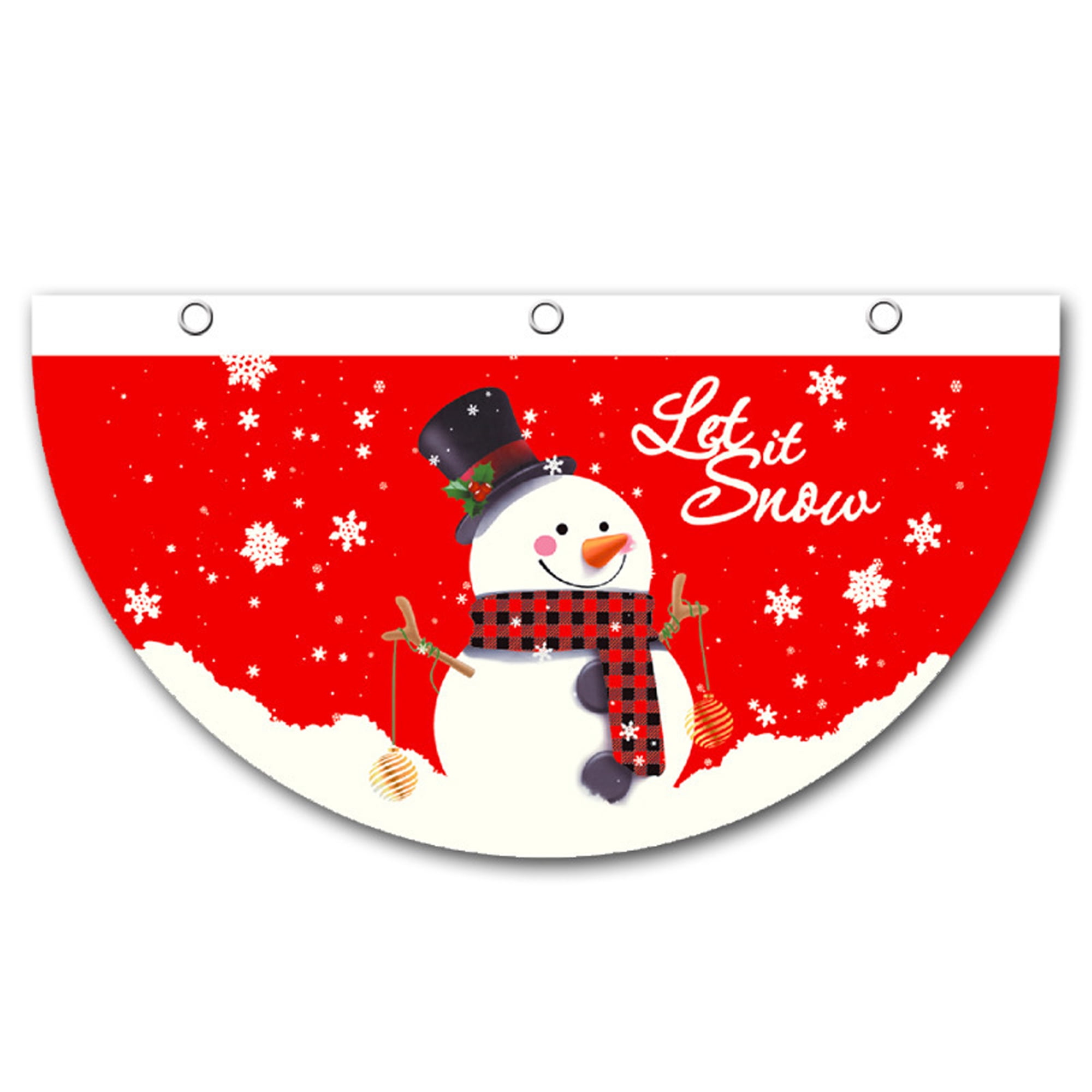 JYYYBF Christmas Bunting Fan Flag Hanging Bunting Flags Outdoor Half ...