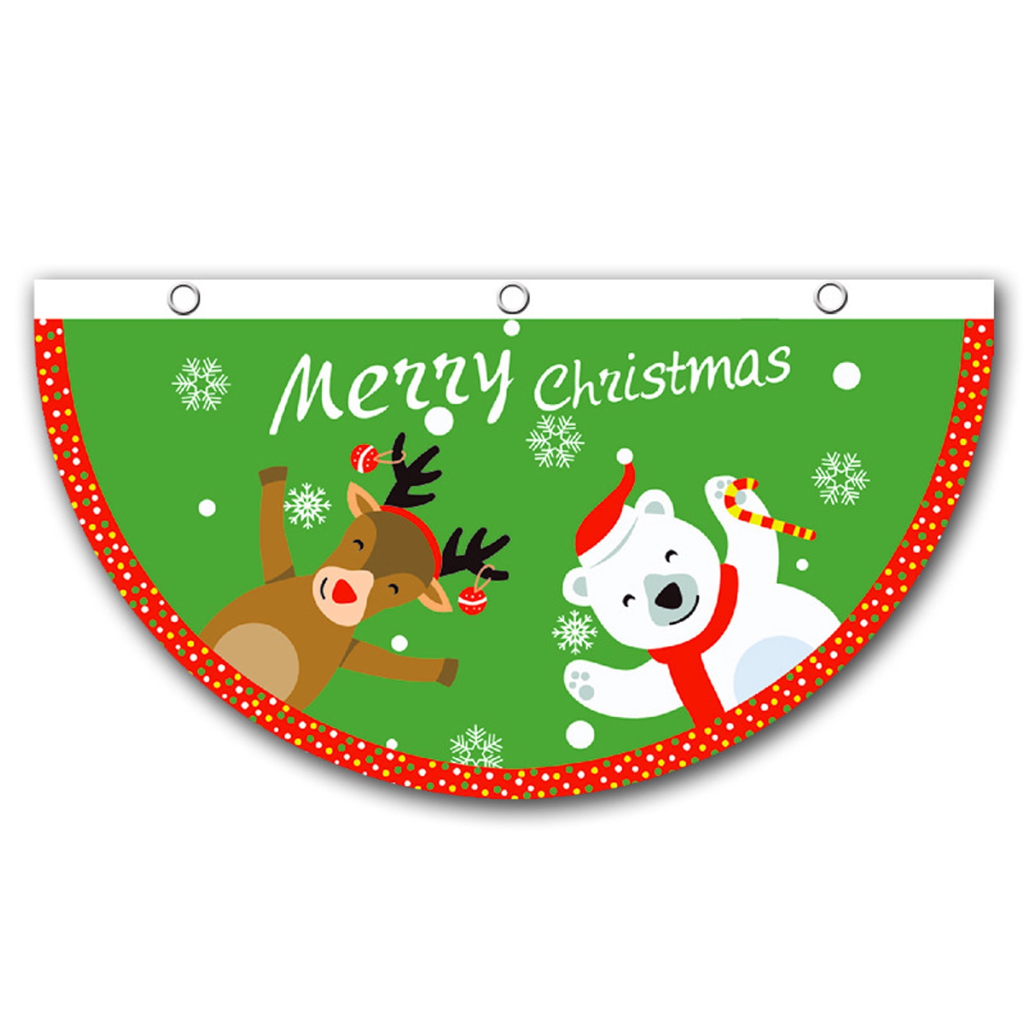 JYYYBF Christmas Bunting Fan Flag Hanging Bunting Flags Outdoor Half ...
