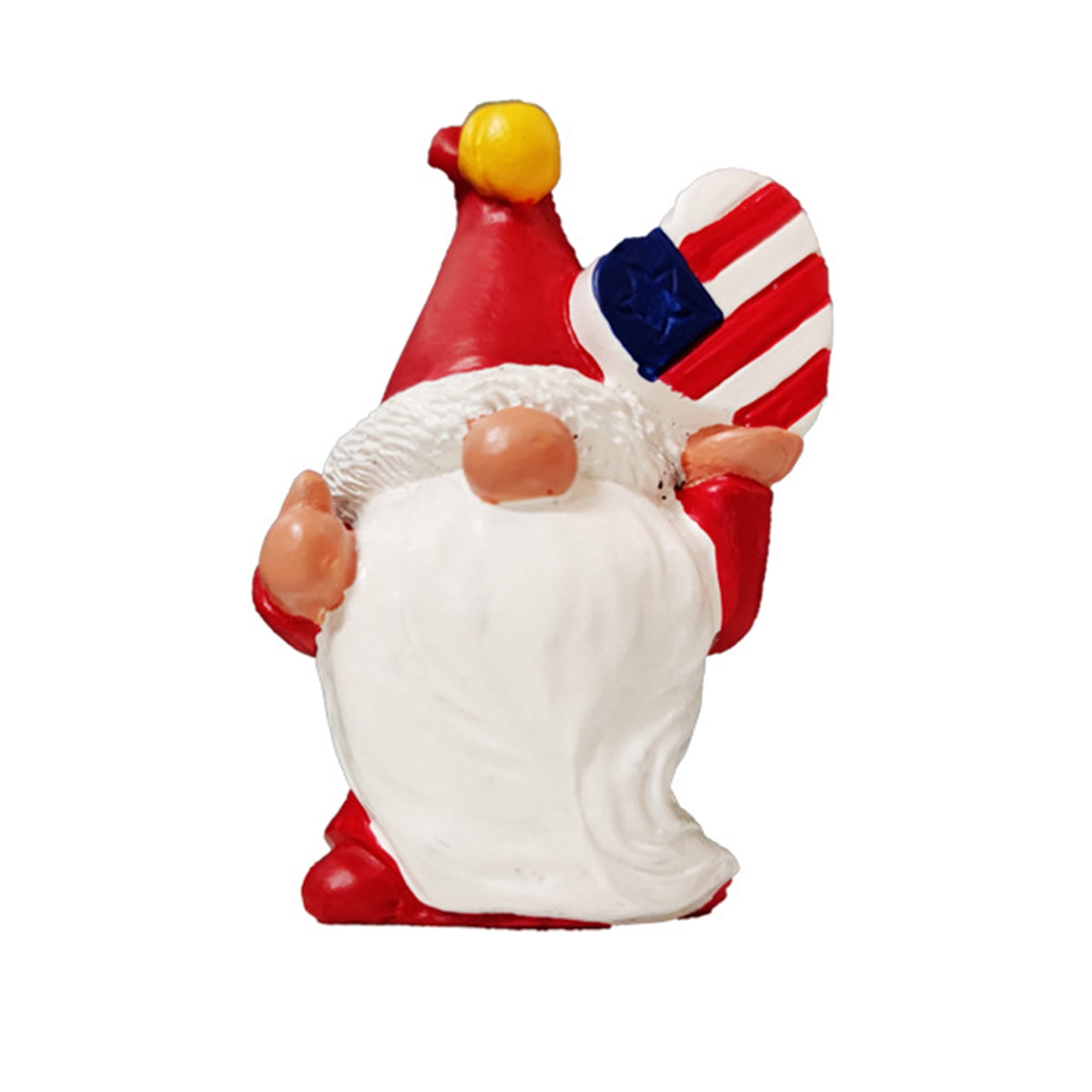 JYYYBF Christmas Desk Ornament, Cute Standing Santa Claus Resin Statue ...