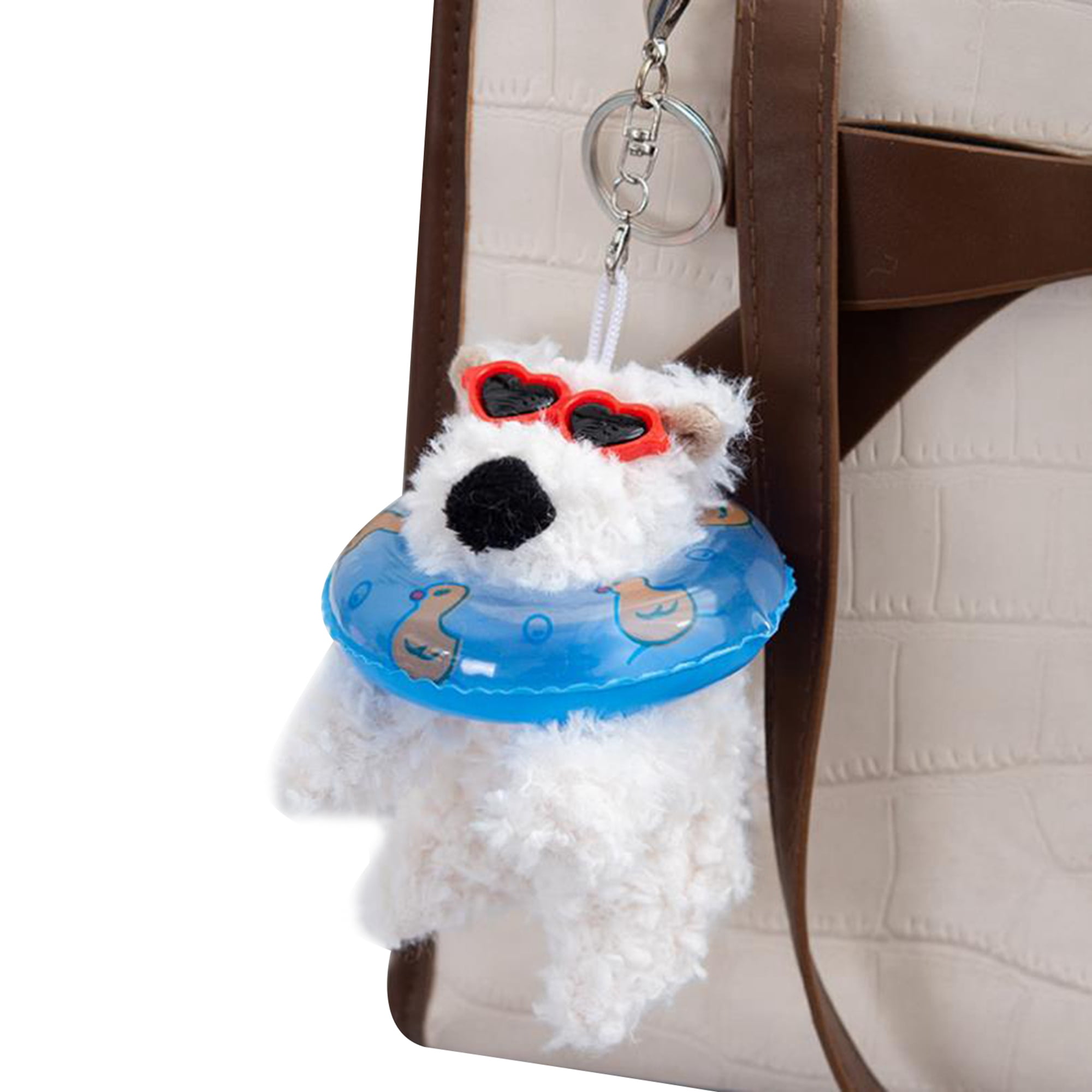 JYYYBF Cute Plush Dog Keychain Soft Stuffed Animal Key Chain Dog ...