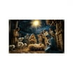 10x8ft Christmas Nativity Backdrop Nativity Stable Scene Backdrops Farm ...