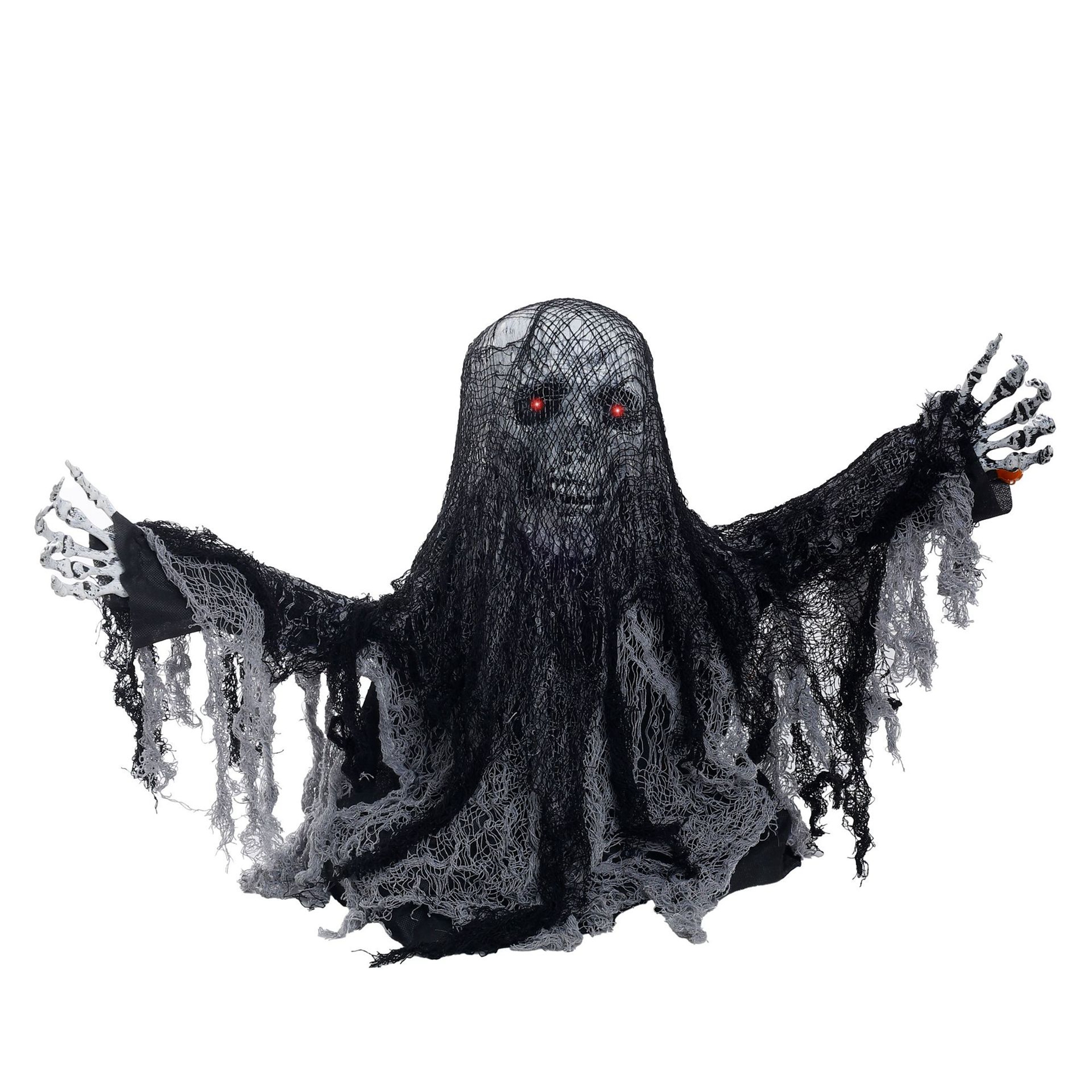 JYYYBF Ghost Halloween Decor, Voice Control Swing Skull Light-up Scary ...