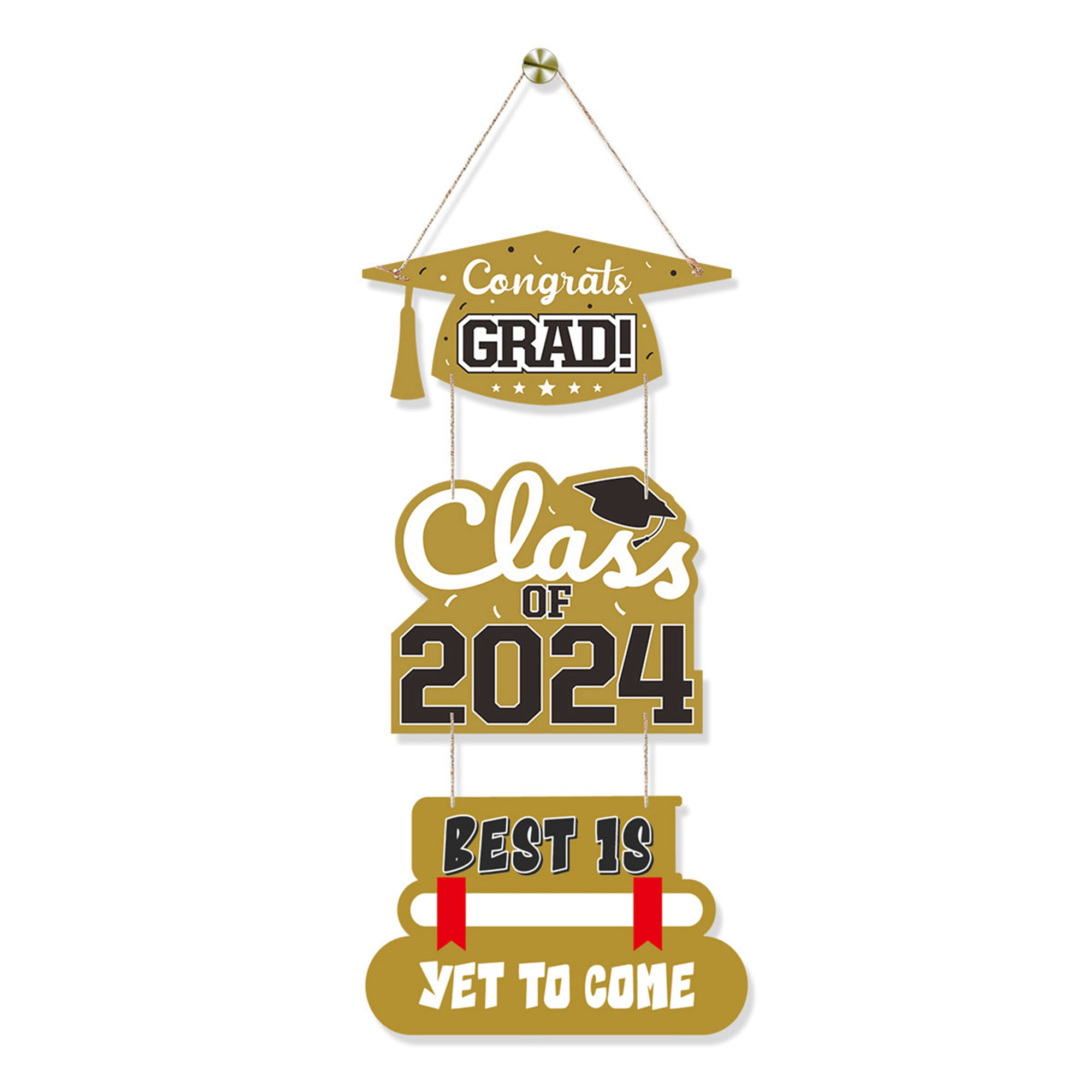 JYYYBF Graduation Door Signs, Bachelor's Cap Congrats Hanging Ornament ...